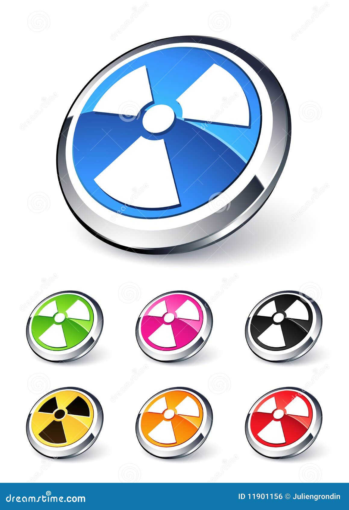 Icono radiactivo ilustración del vector. Ilustración de radiactivo ...