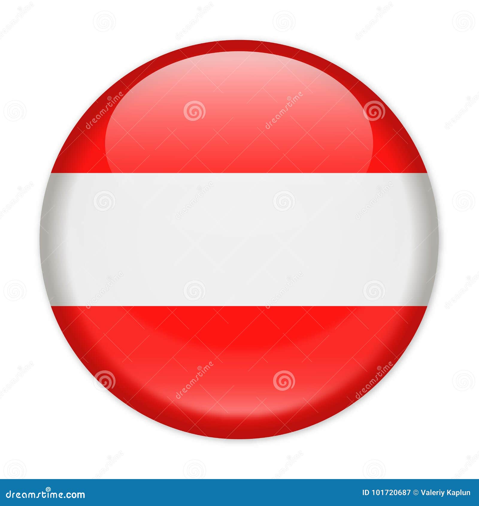Icono Redondo Del Vector De La Bandera De Austria Stock de ilustración ...