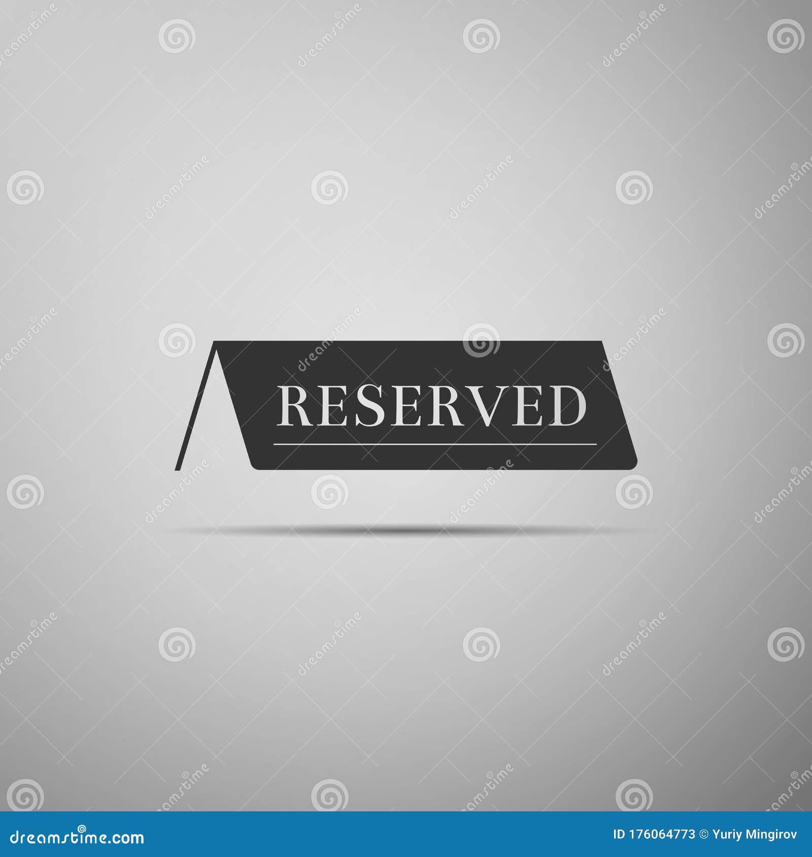 Icono reservado en gris ilustración del vector. Ilustración de icono ...