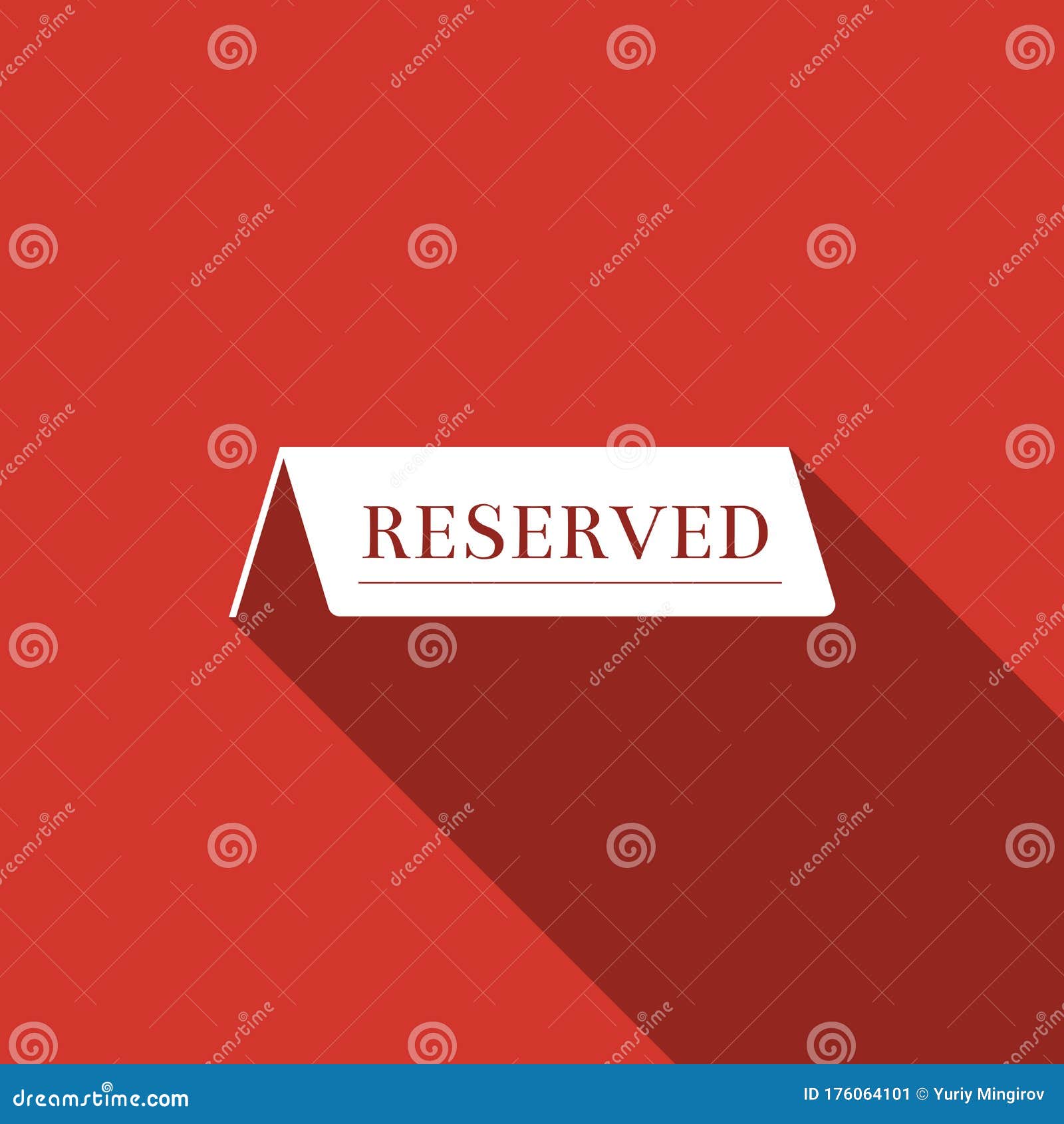 Icono reservado ilustración del vector. Ilustración de concepto - 176064101