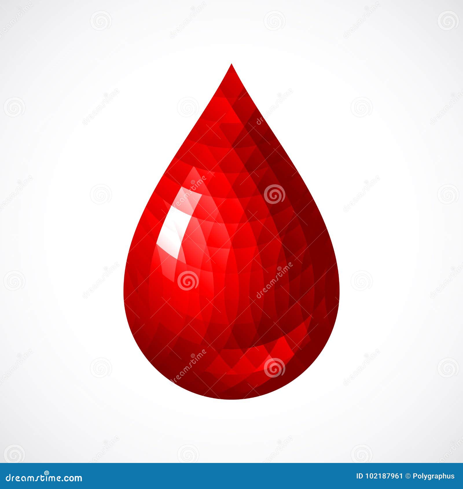 Icono Rojo De La Gota De Sangre Ilustración del Vector - Ilustración de ...
