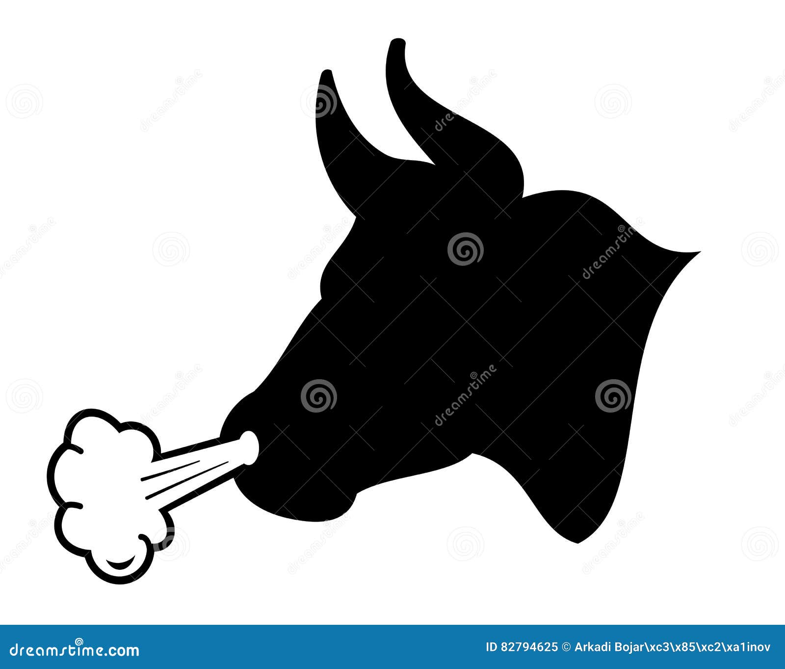 Icono Salvaje Del Vector Del Toro Ilustración del Vector - Ilustración ...