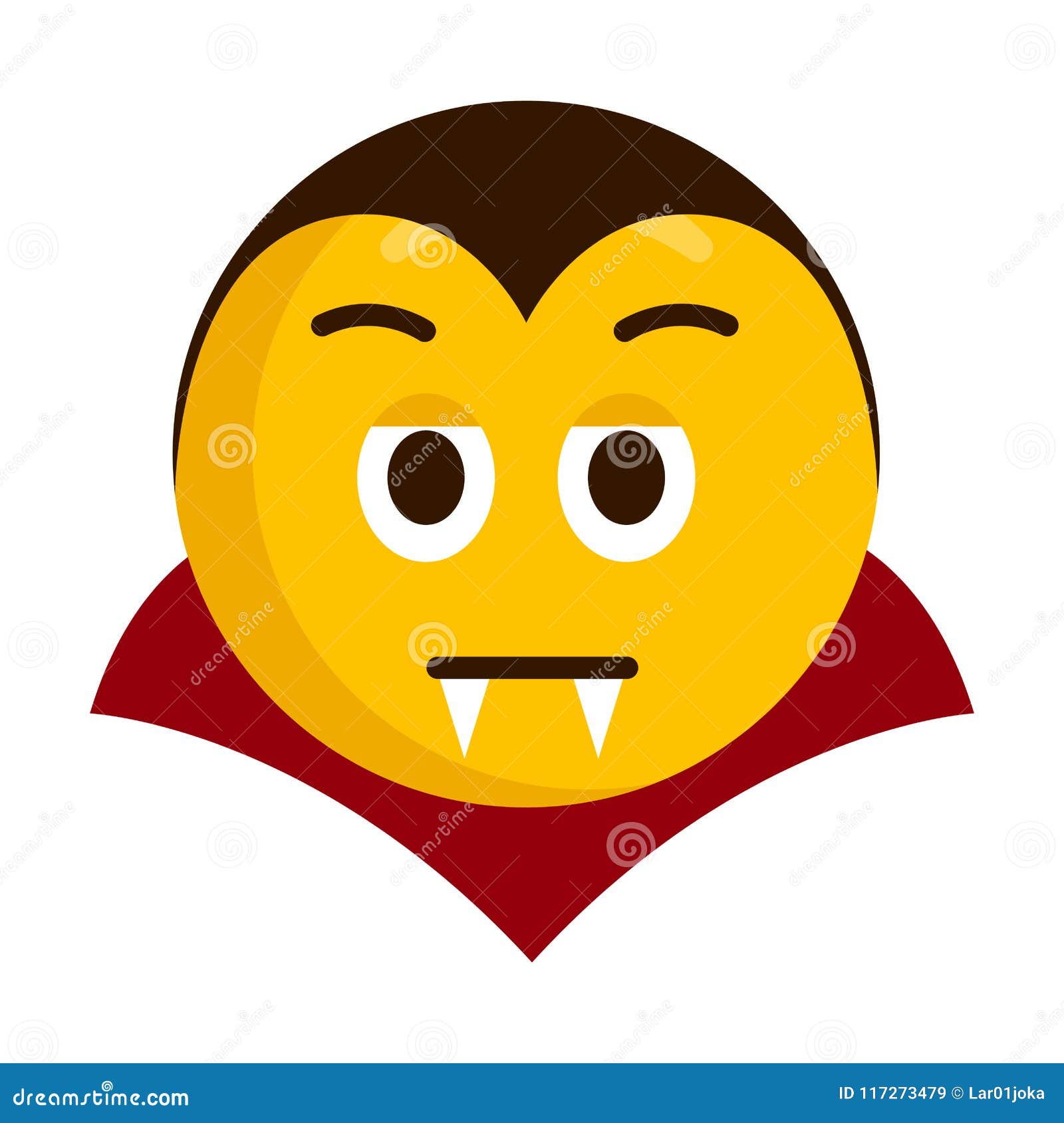 Icono Serio Del Emoji Del Vampiro Ilustración del Vector - Ilustración ...