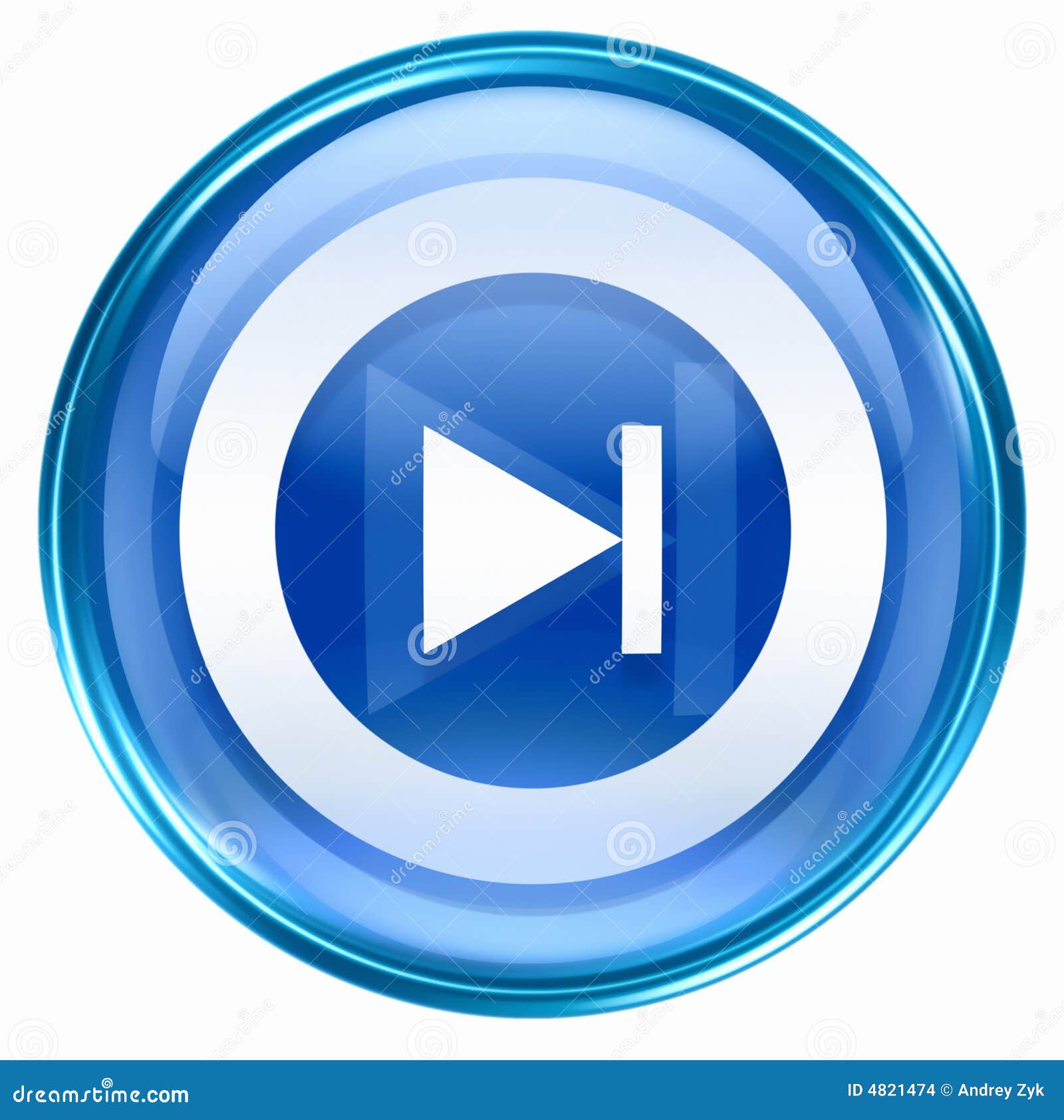 Icono siguiente azul stock de ilustración. Ilustración de negocios ...