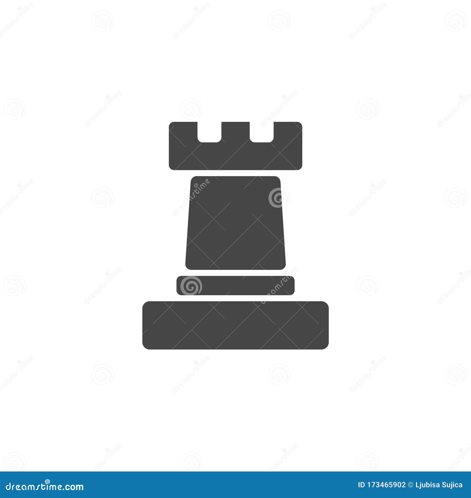Icono simple Chess Rook ilustración del vector. Ilustración de captura ...