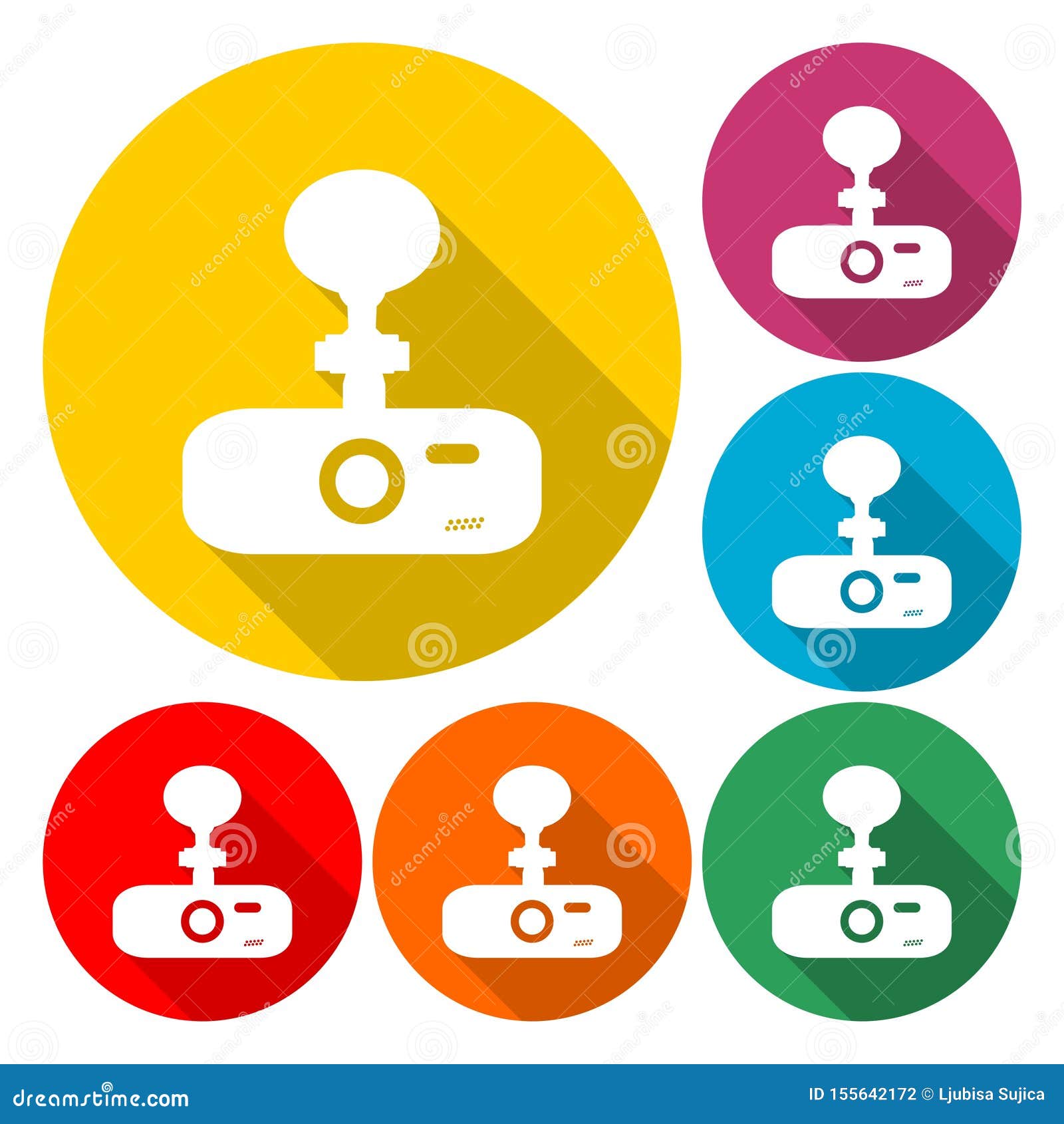 Icono Simple Del Dvr Del Coche Ilustración del Vector - Ilustración de ...