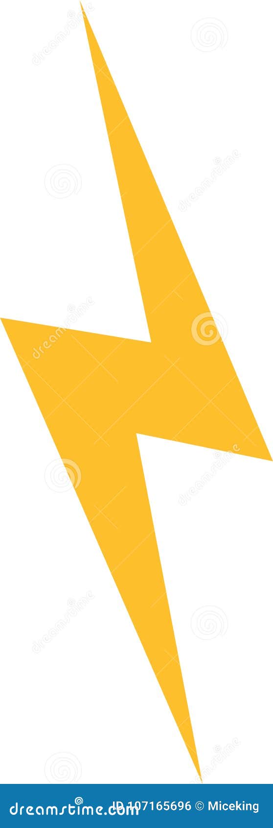 Icono simple del rayo ilustración del vector. Ilustración de ...