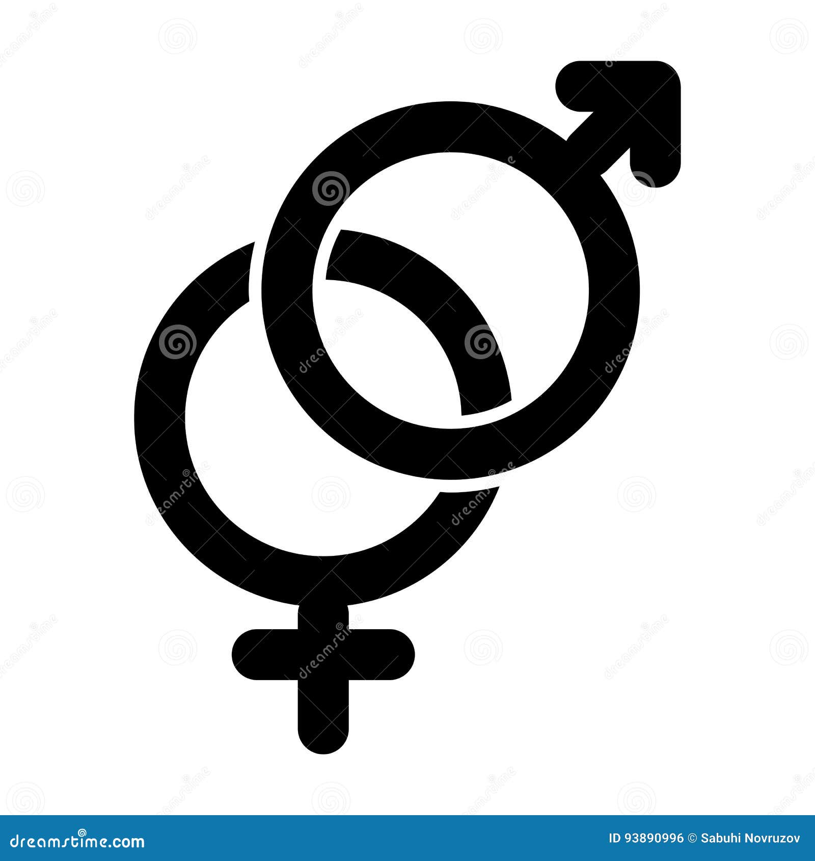 Icono Simple Del Vector De La Muestra Del Sexo Ejemplo Blanco Y Negro
