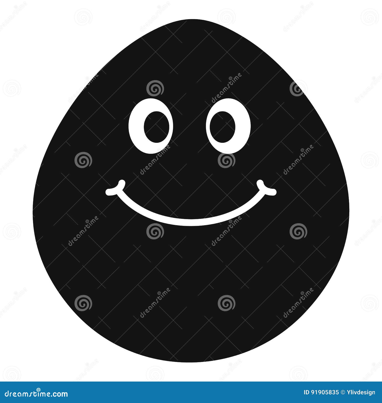 Icono Sonriente De La Cal Simple Ilustración del Vector - Ilustración ...