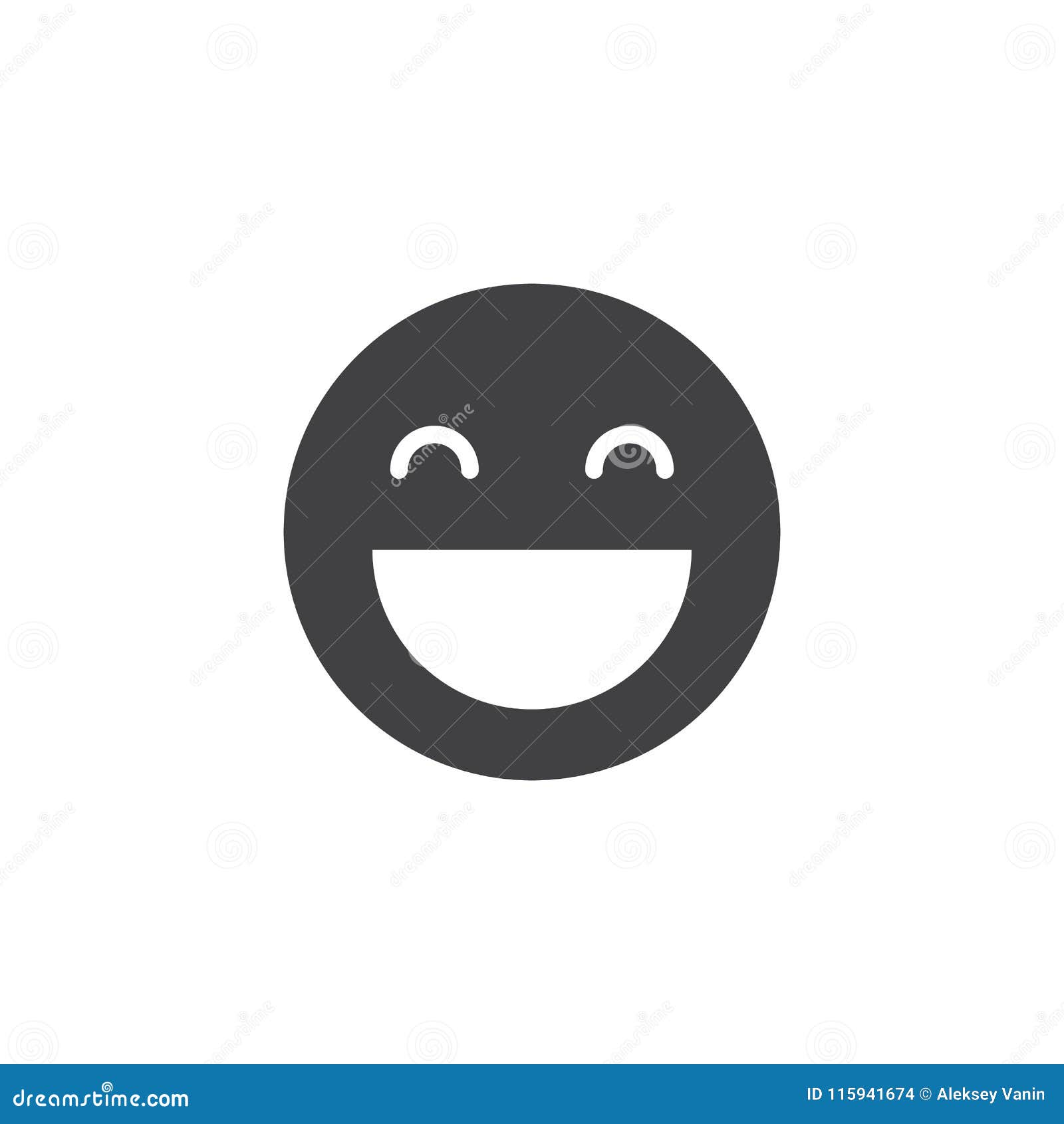 Icono Sonriente Del Vector De La Cara Ilustración del Vector ...