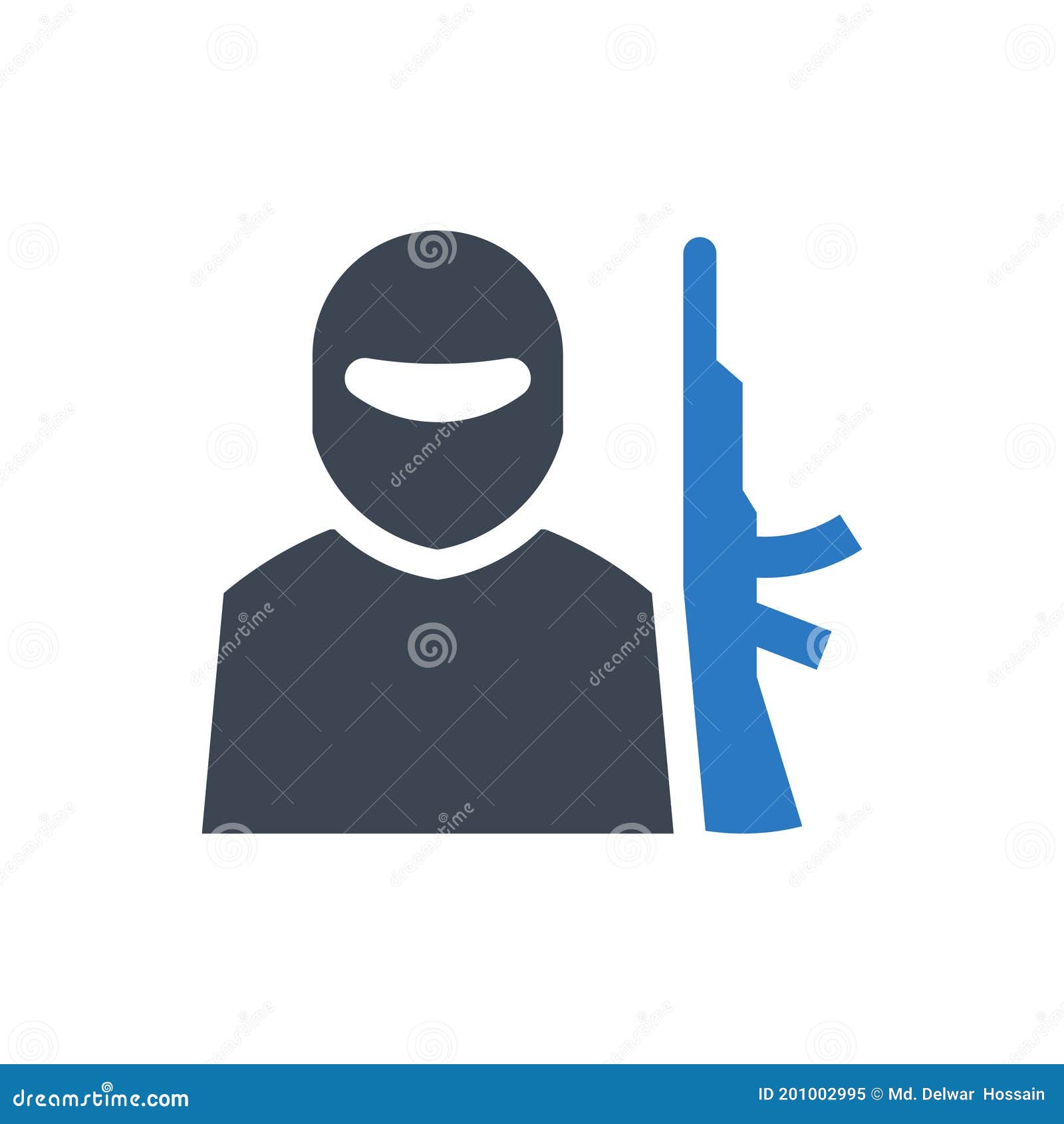Icono Terrorista. Gráficos Vectoriales Simples Ilustración del Vector ...