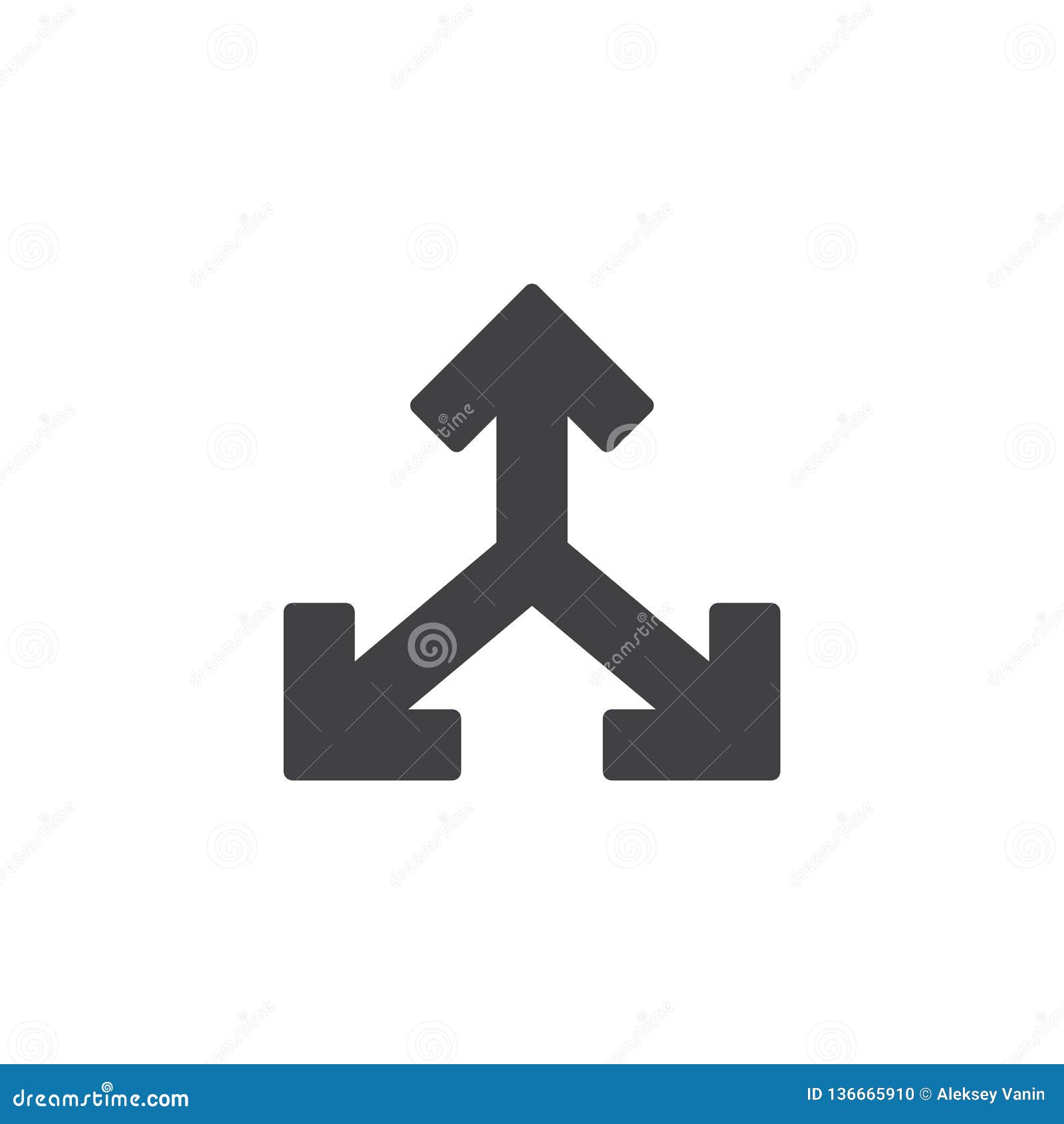 Icono Triple Del Vector De Las Flechas Ilustración del Vector ...