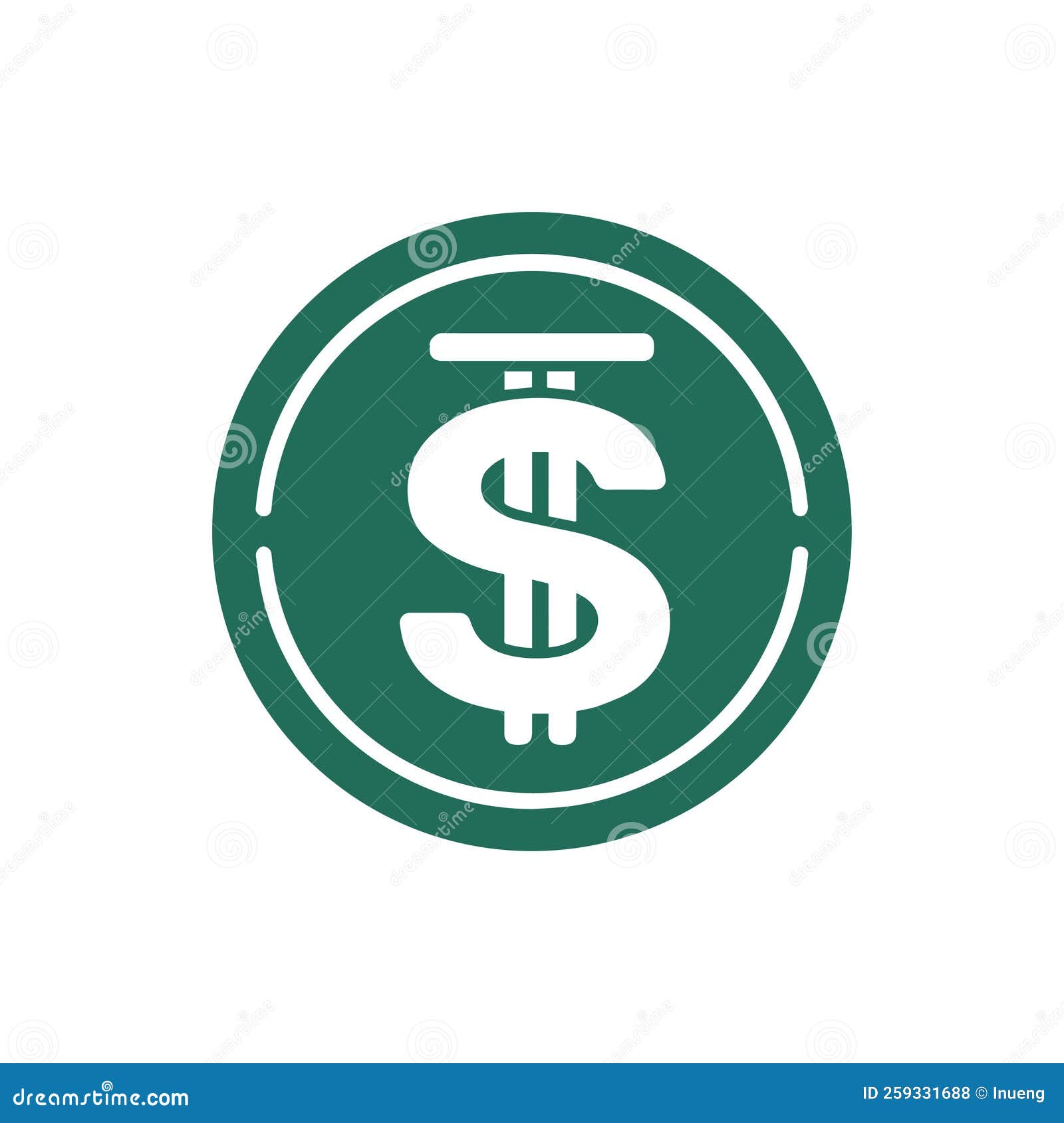Icono Usd Aislado En Fondo Blanco Ilustración del Vector - Ilustración ...