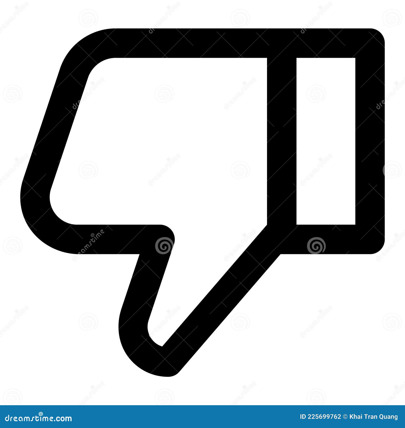 Icono vector no útil. ilustración del vector. Ilustración de pulgar ...