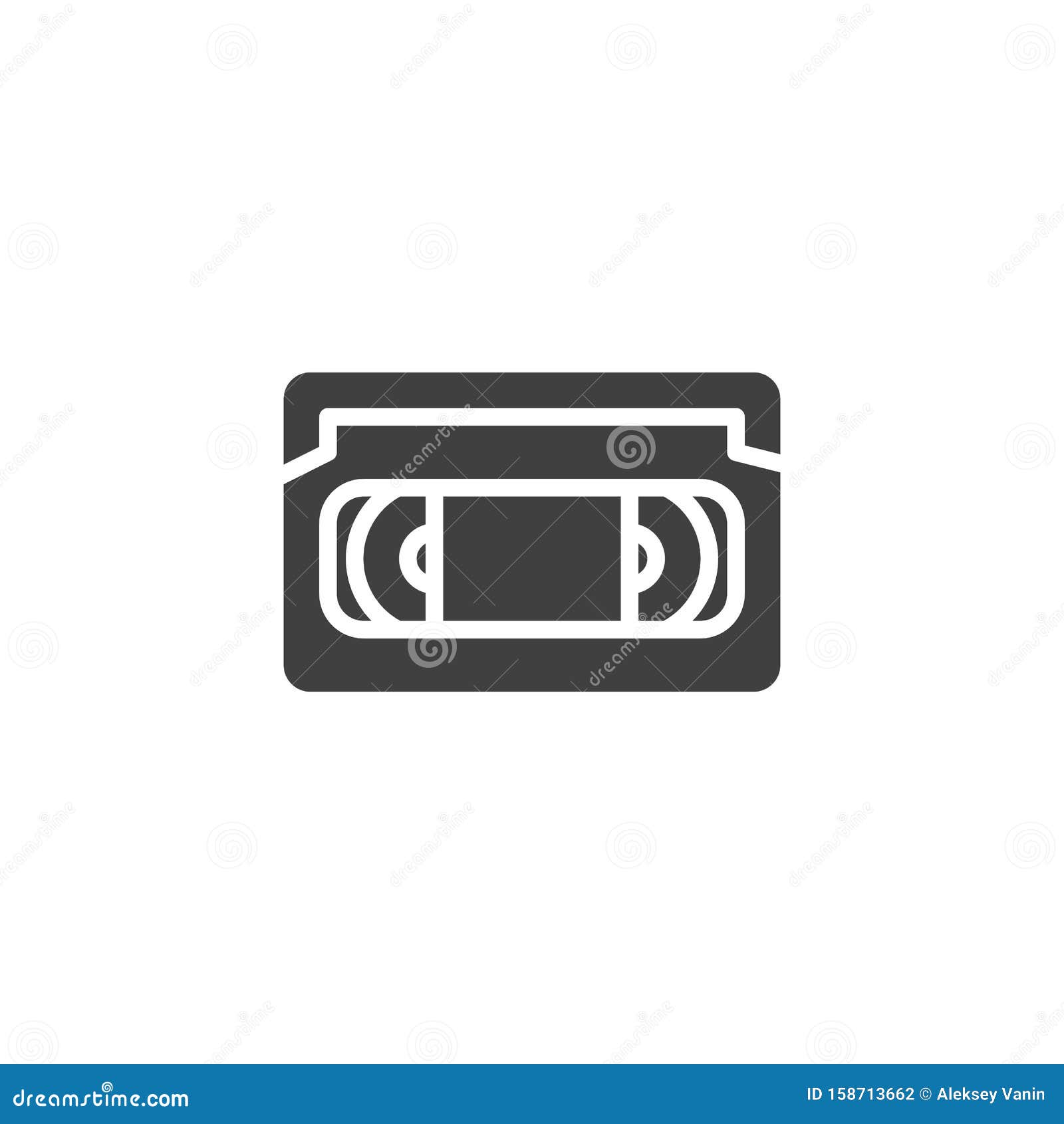 Icono Vectorial De Cinta VHS Ilustración del Vector - Ilustración de sencillo, vector: 158713662