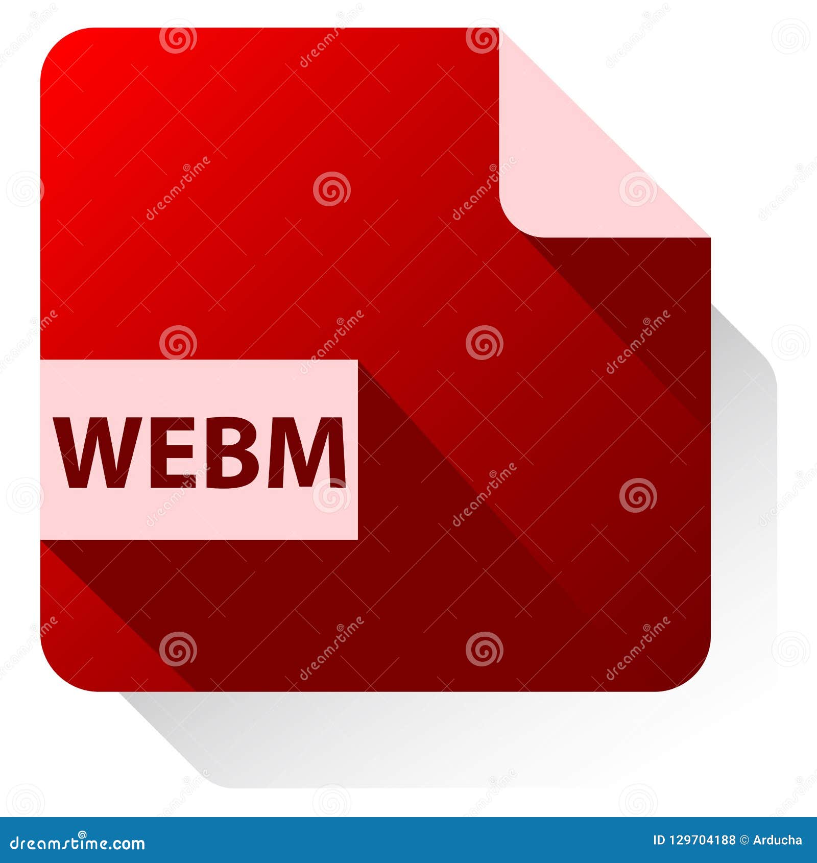 Icono Video Del Formato Del Webm Stock de ilustración - Ilustración de ...