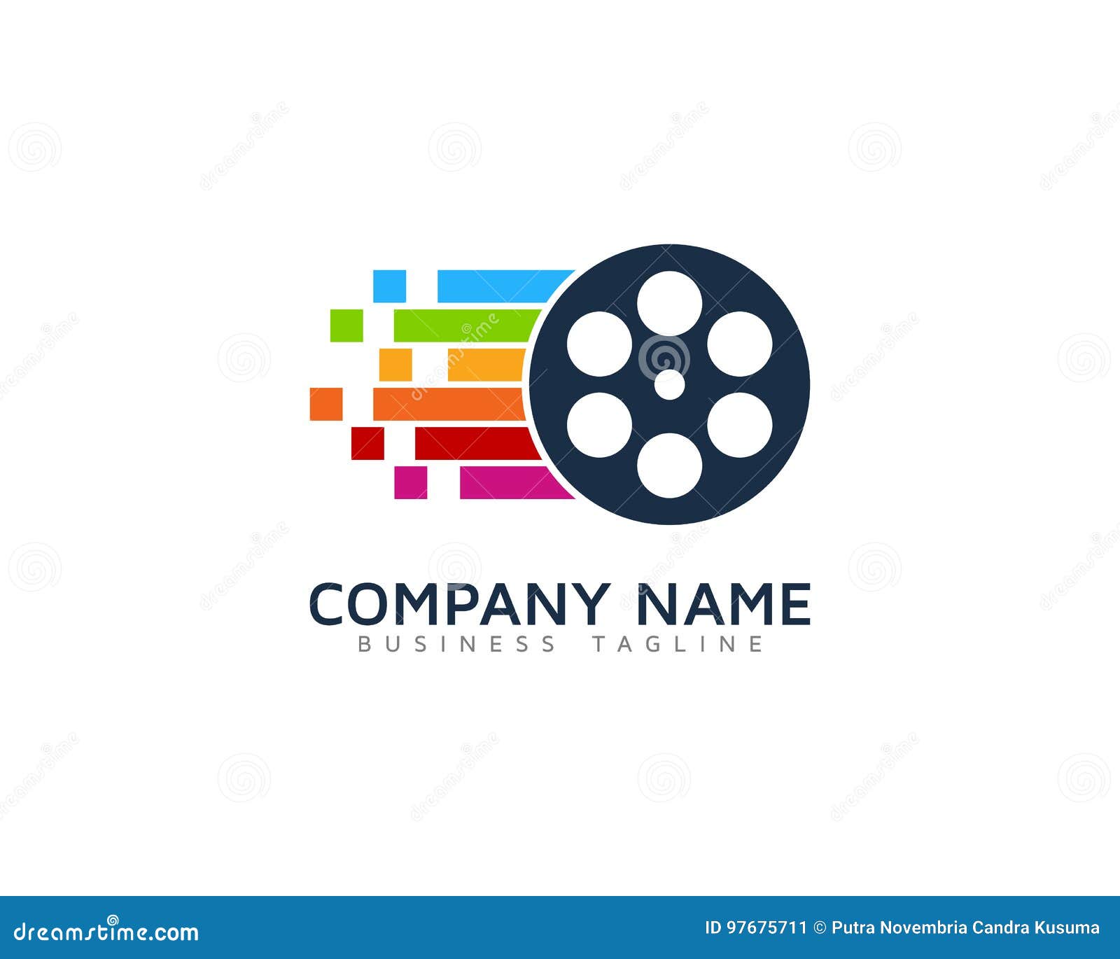 Icono Video Logo Design Element Del Pixel Ilustración del Vector ...