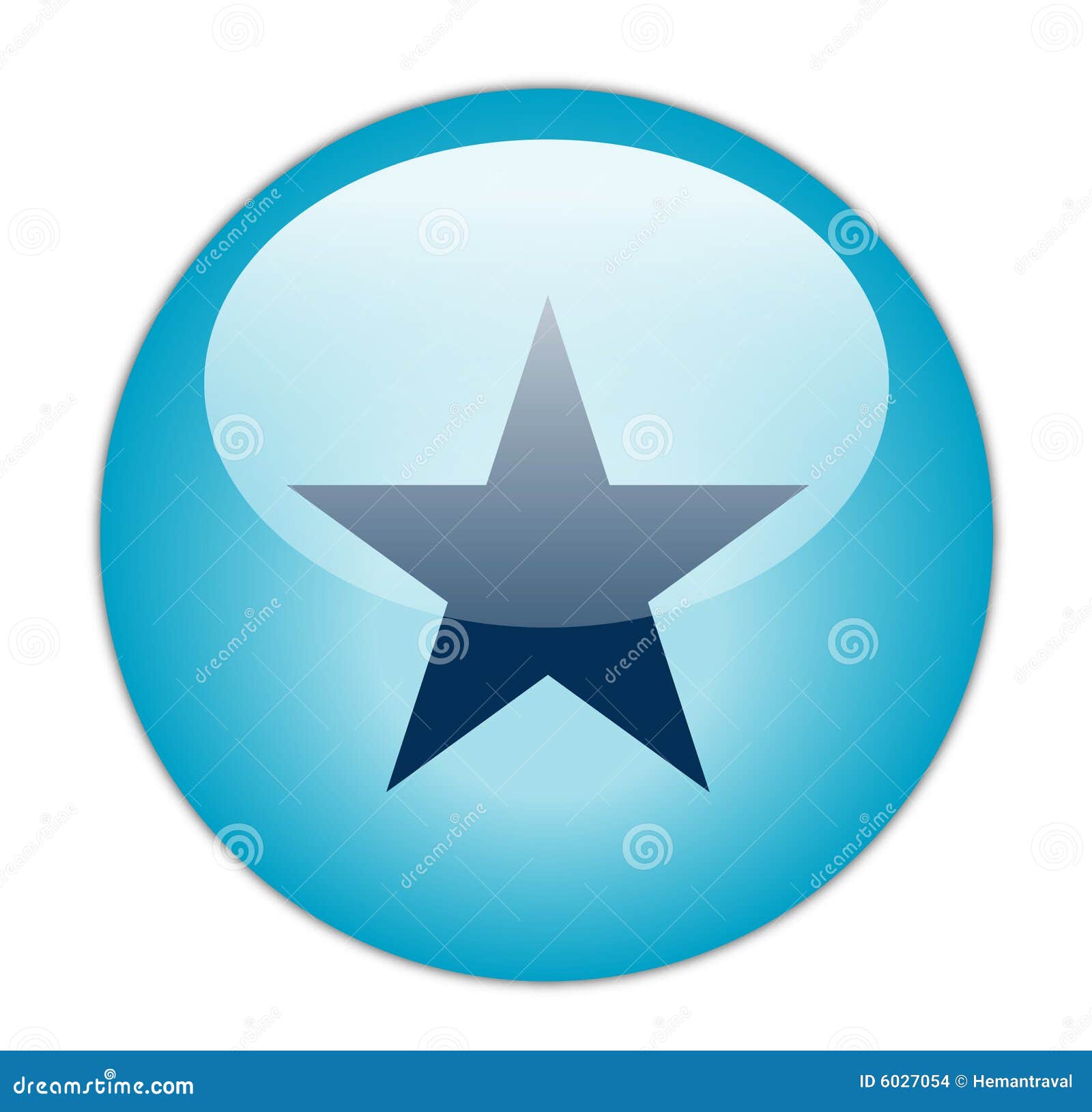 Icono Vidrioso De La Estrella Azul Stock de ilustración - Ilustración ...
