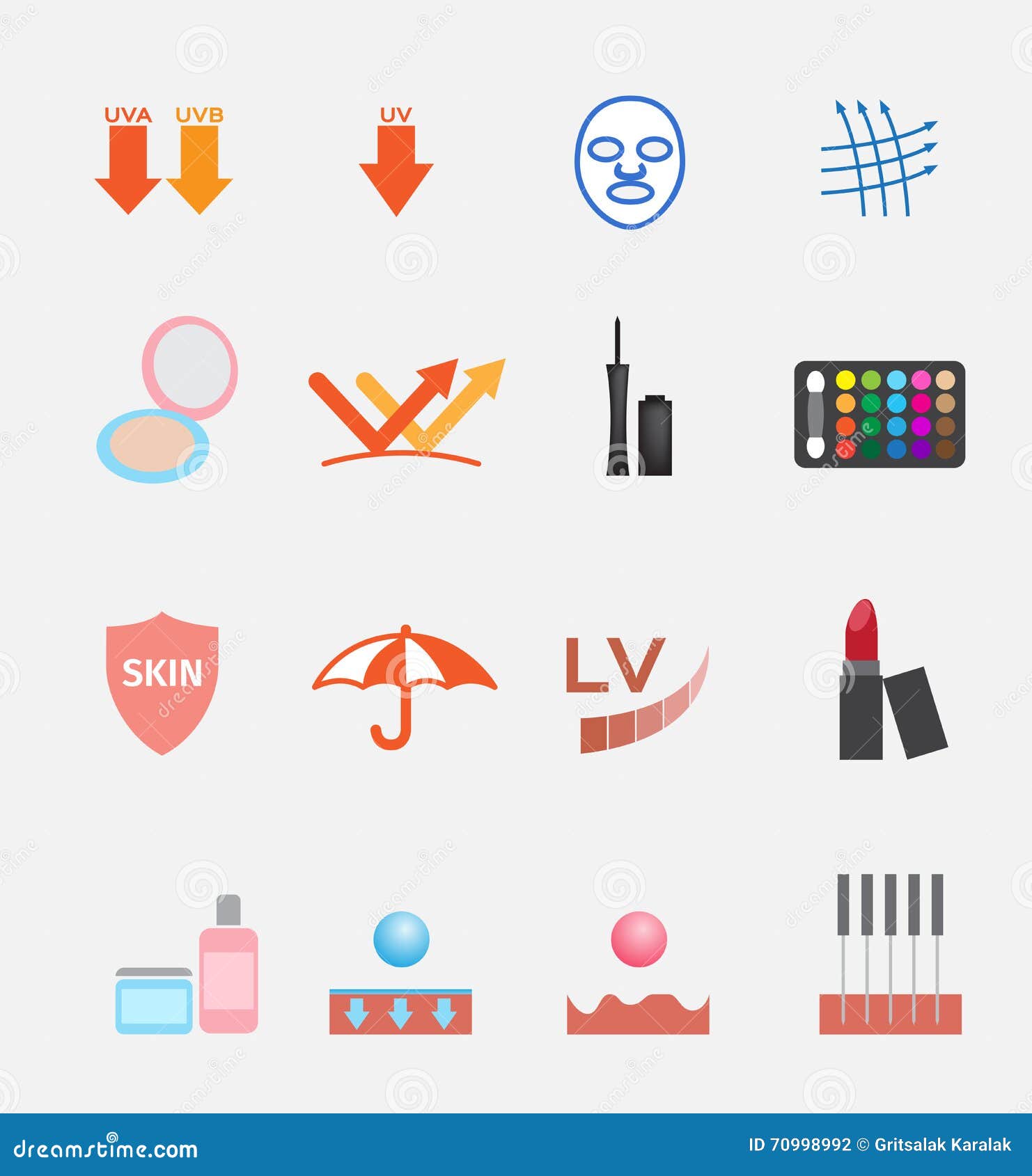 Icono Y Logotipo Cosméticos Stock de ilustración - Ilustración de ...