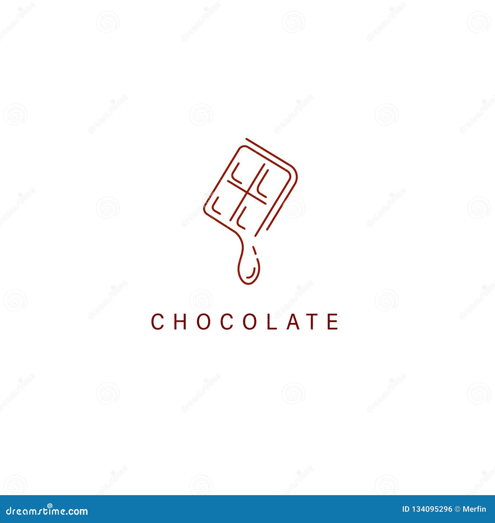 Icono Y Logotipo Del Vector Para El Chocolate Y El Dulce Ilustración ...