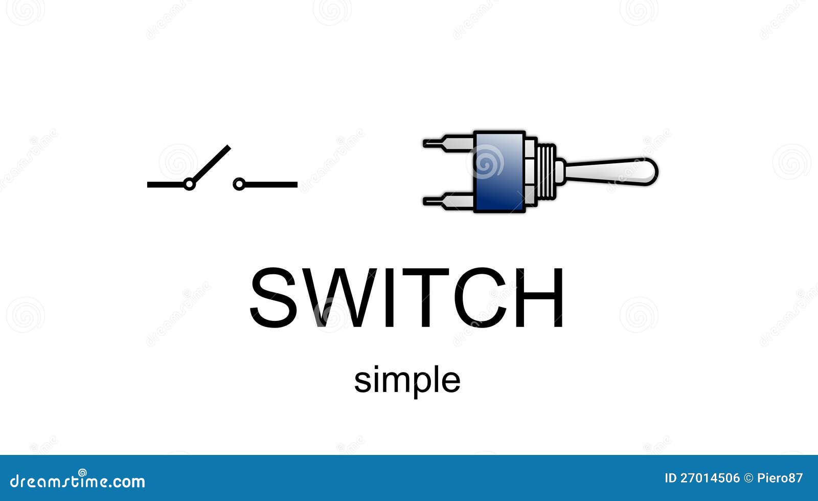 Icono Y Símbolo Simples Del Interruptor Stock de ilustración ...