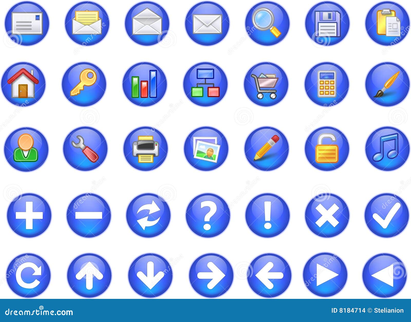 Iconos 3d stock de ilustración. Ilustración de flojo, icono - 8184714