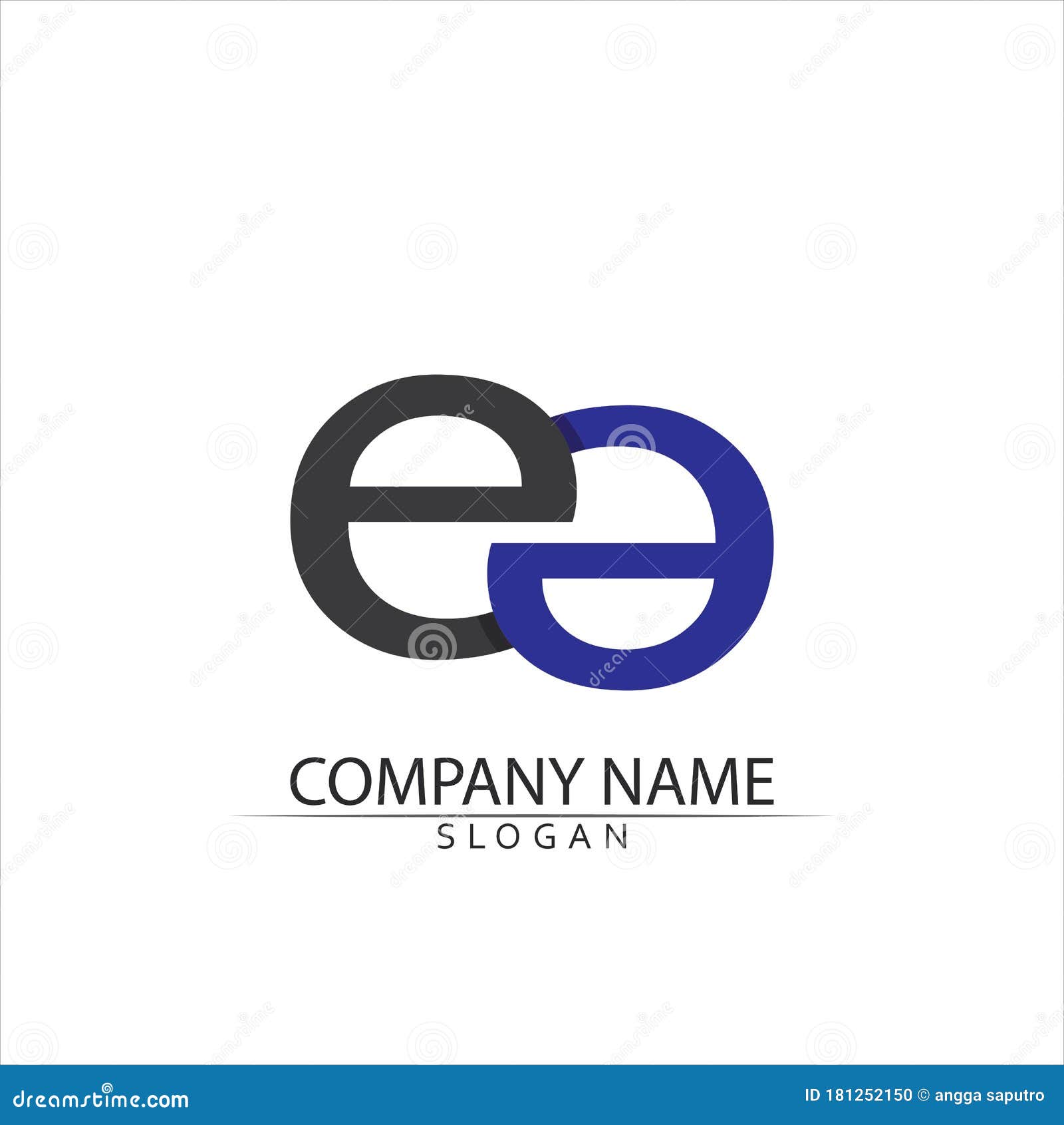 Iconos Abstractos Vectoriales E Para El Logotipo De Letra E Ilustración ...