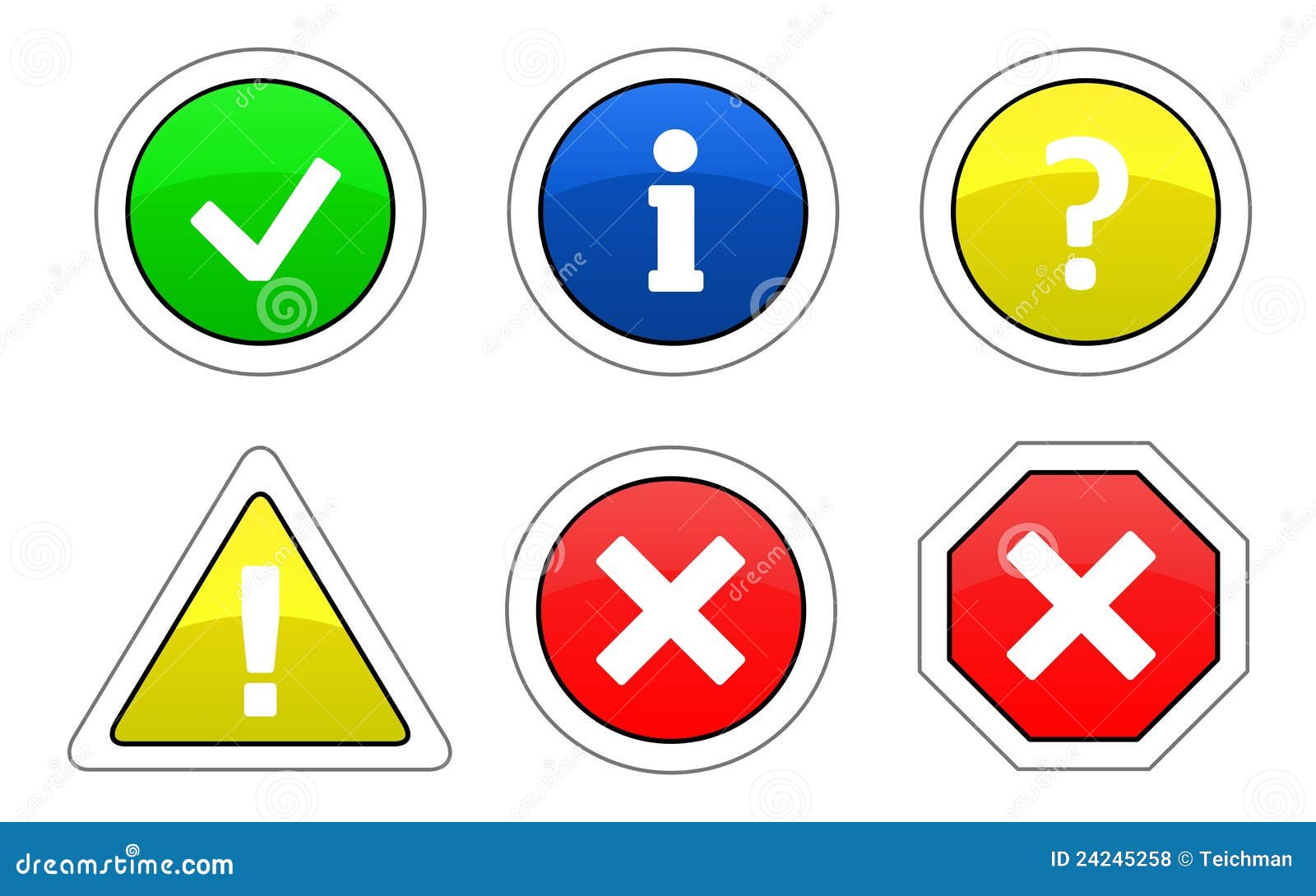 Iconos alertas ilustración del vector. Ilustración de internet - 24245258