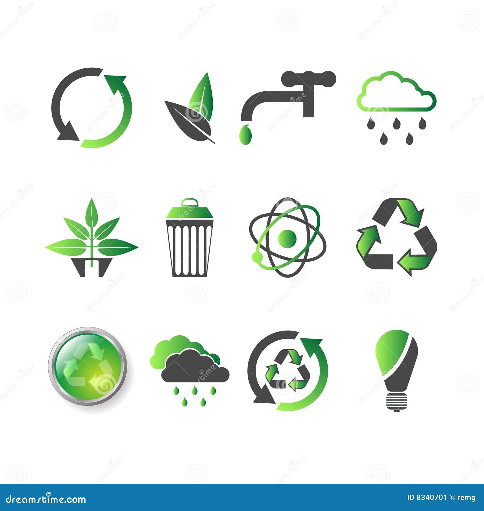 Iconos Ambientales Imagen. Imagen: 8340701