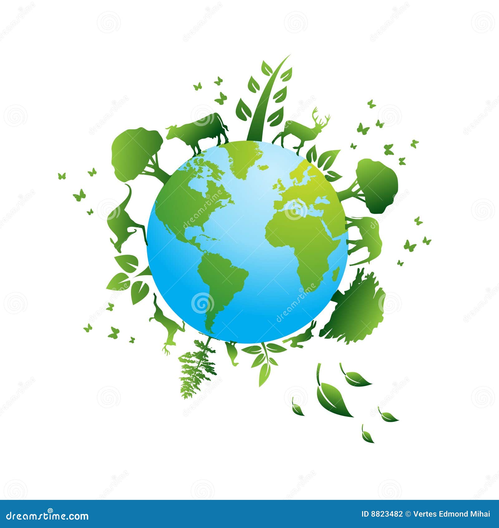 Iconos ambientales ilustración del vector. Ilustración de ambiente ...