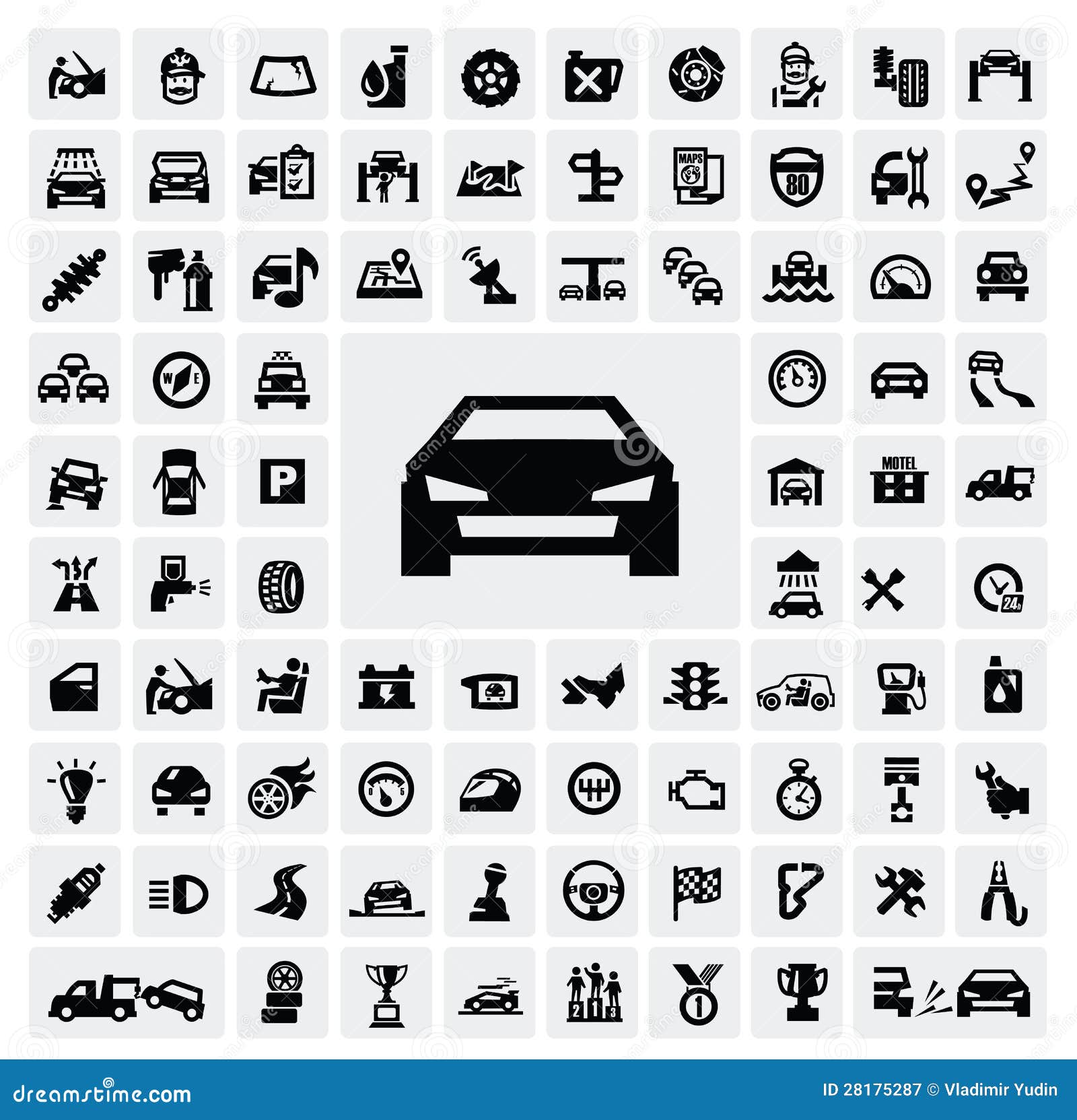 Iconos autos ilustración del vector. Ilustración de llave - 28175287