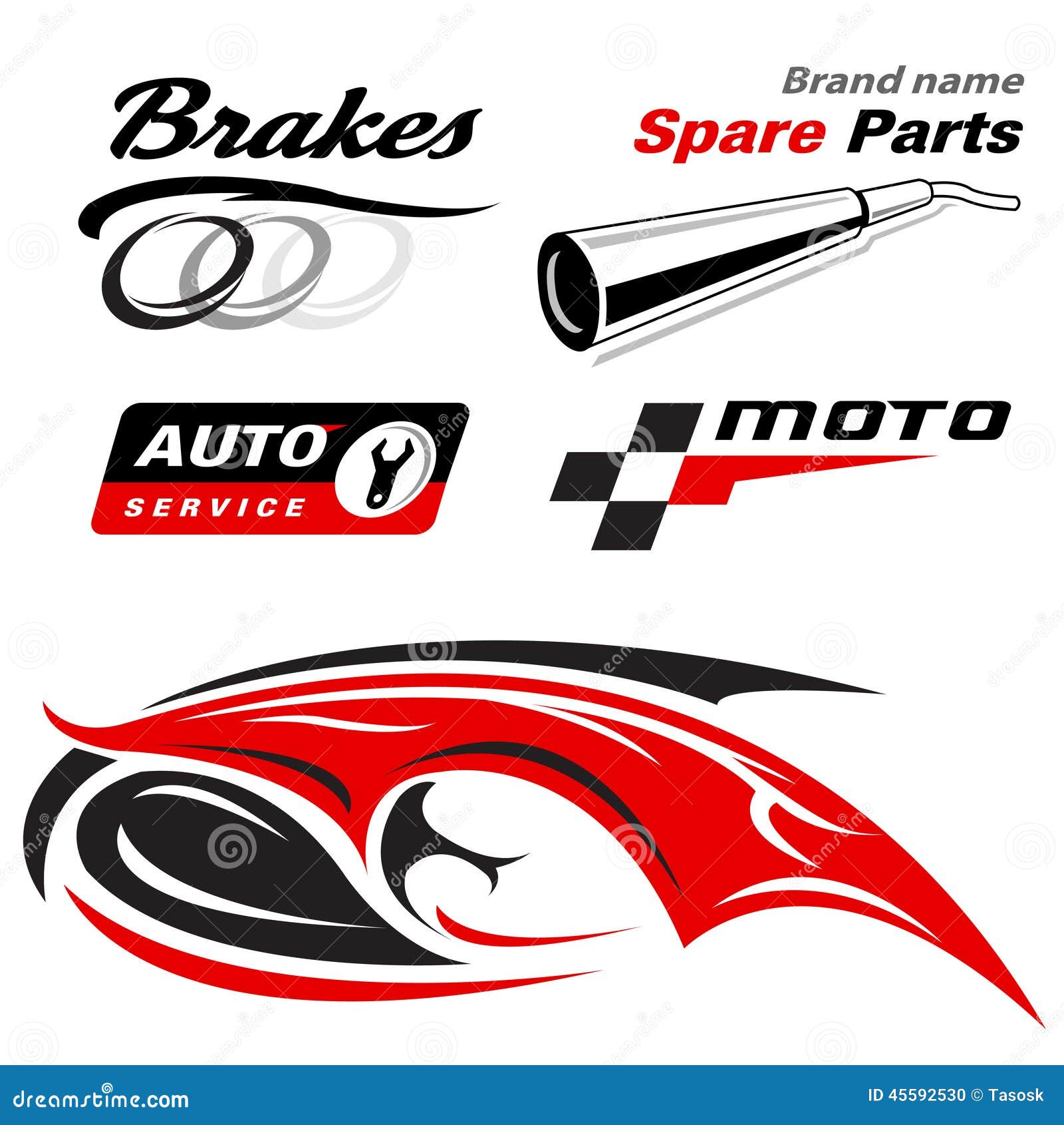 Iconos autos del moto ilustración del vector. Ilustración de pegatina ...