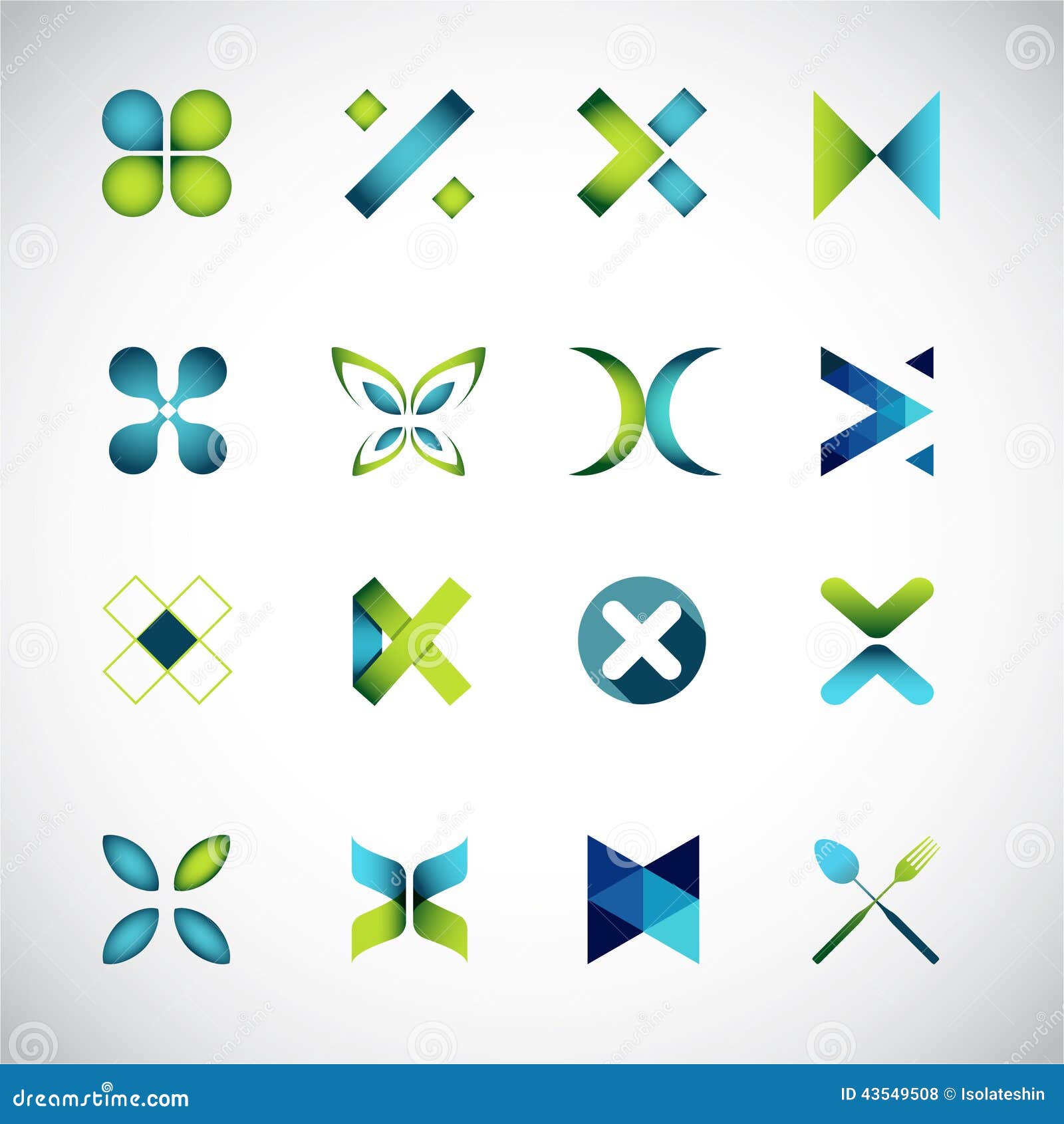 Iconos Basados En La Letra X Stock de ilustración - Ilustración de ...