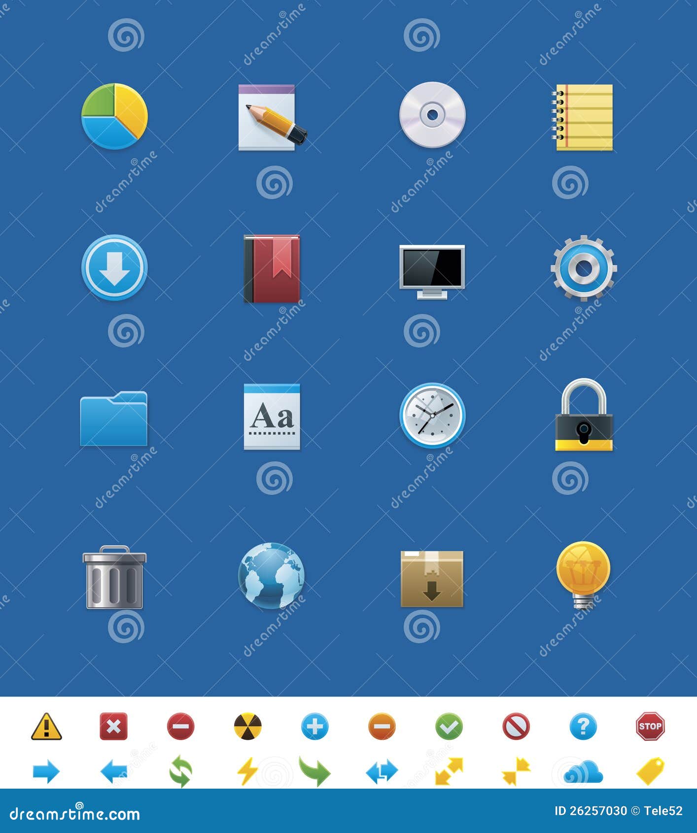 Iconos Comunes Del Web Site Del Vector Para Los Webmasters Ilustración ...