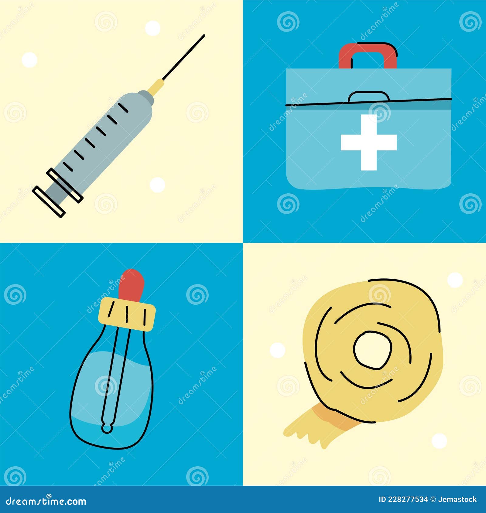 Iconos de cuatro kits ilustración del vector. Ilustración de almacenaje ...