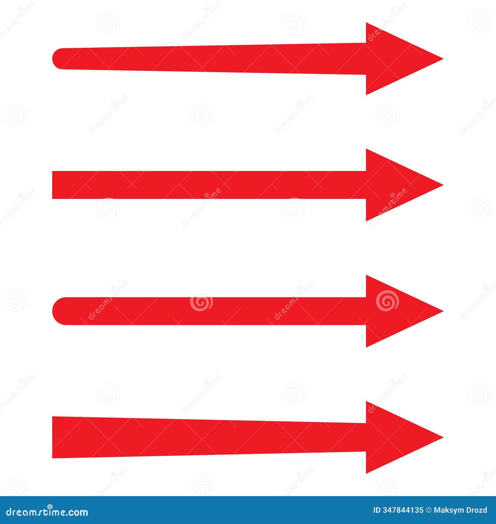 Iconos De Flecha Roja Larga Ilustración del Vector - Ilustración de ...