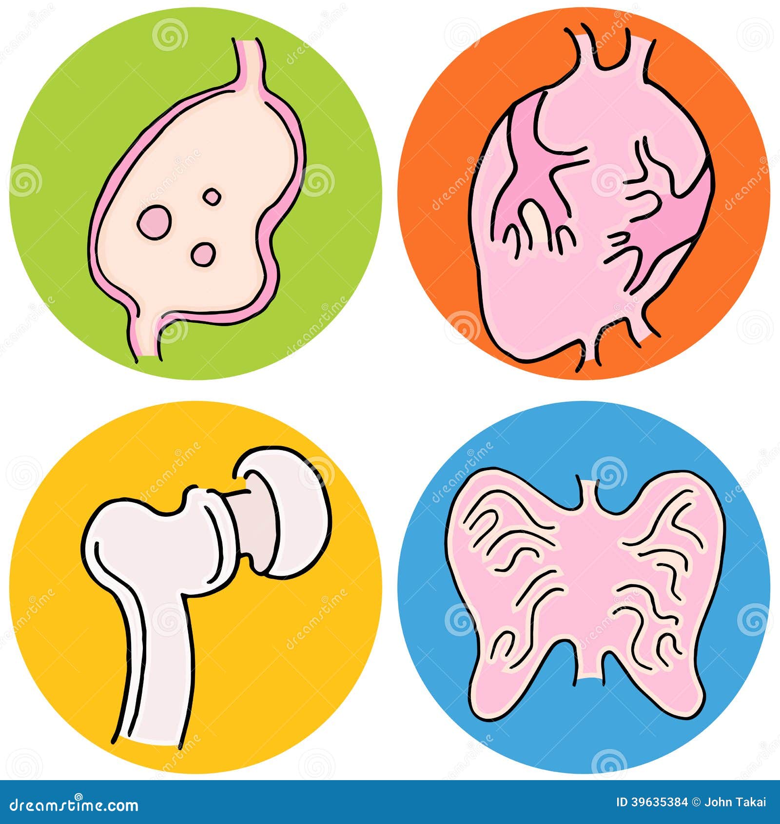 Iconos De La Biología Humana Ilustración del Vector - Ilustración de ...