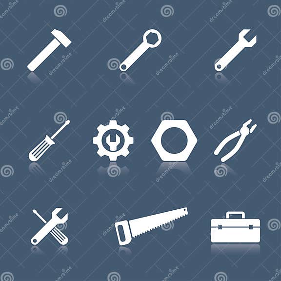 Iconos de la herramienta ilustración del vector. Ilustración de equipo ...