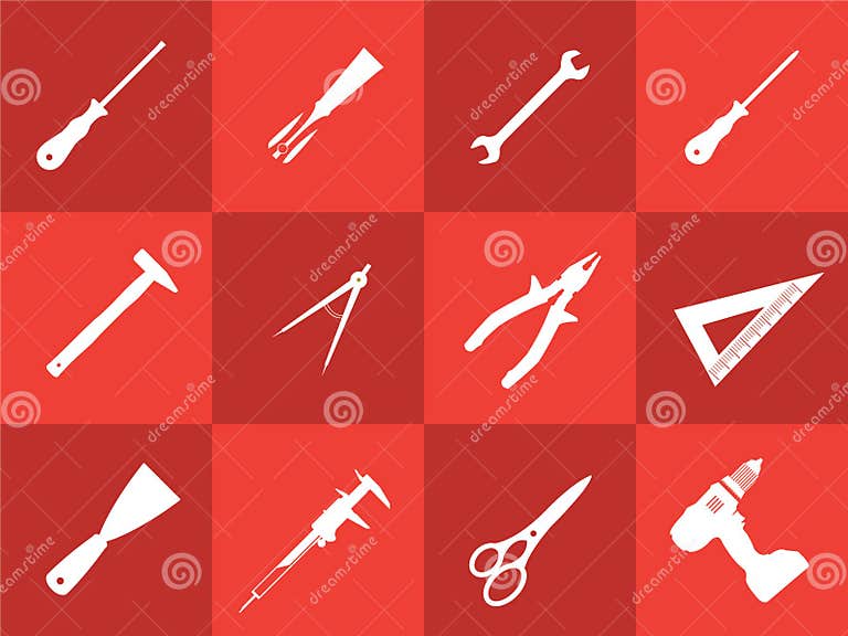 Iconos de la herramienta stock de ilustración. Ilustración de regla - 93706985