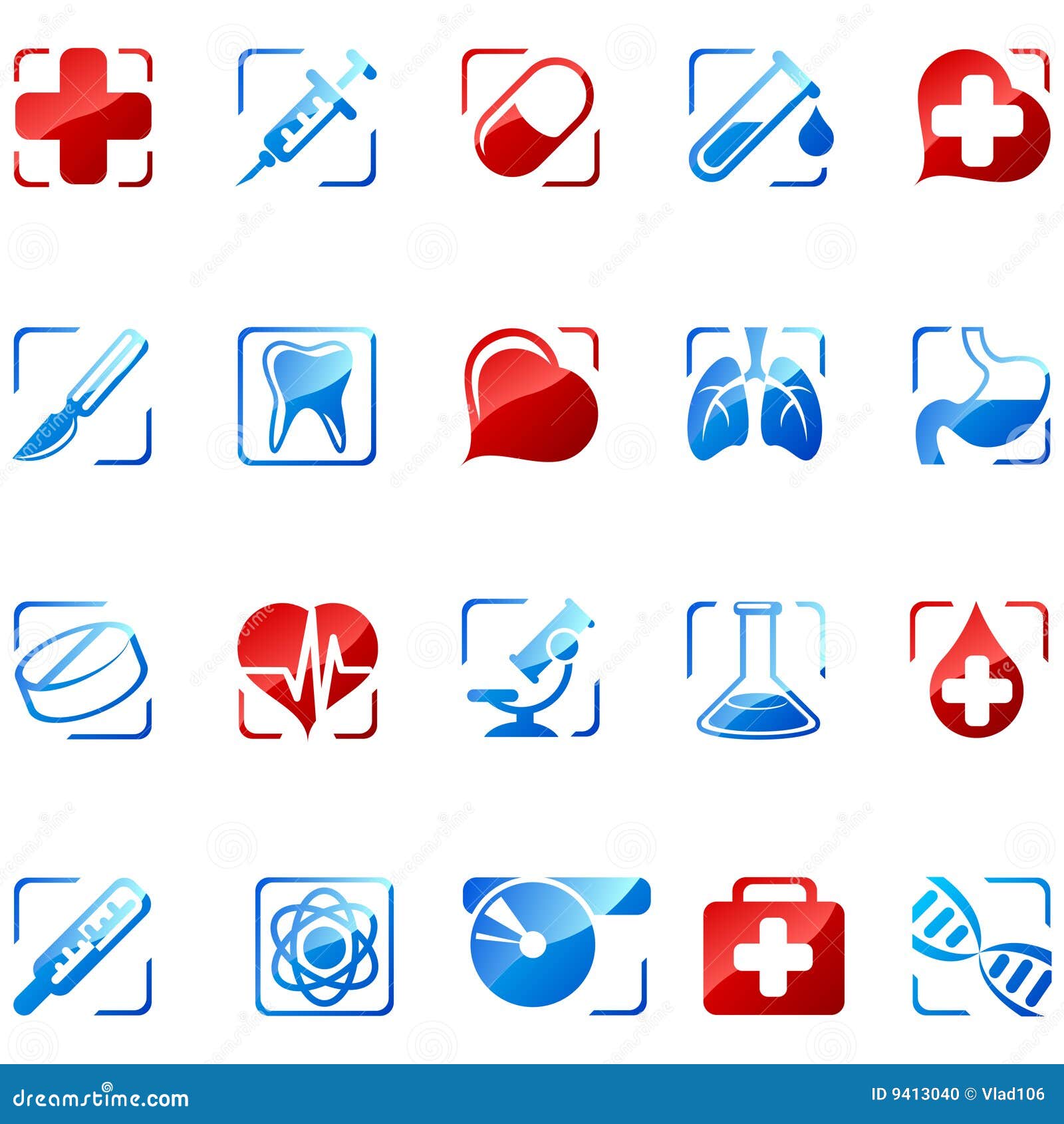 Iconos de la medicina ilustración del vector. Ilustración de icono ...