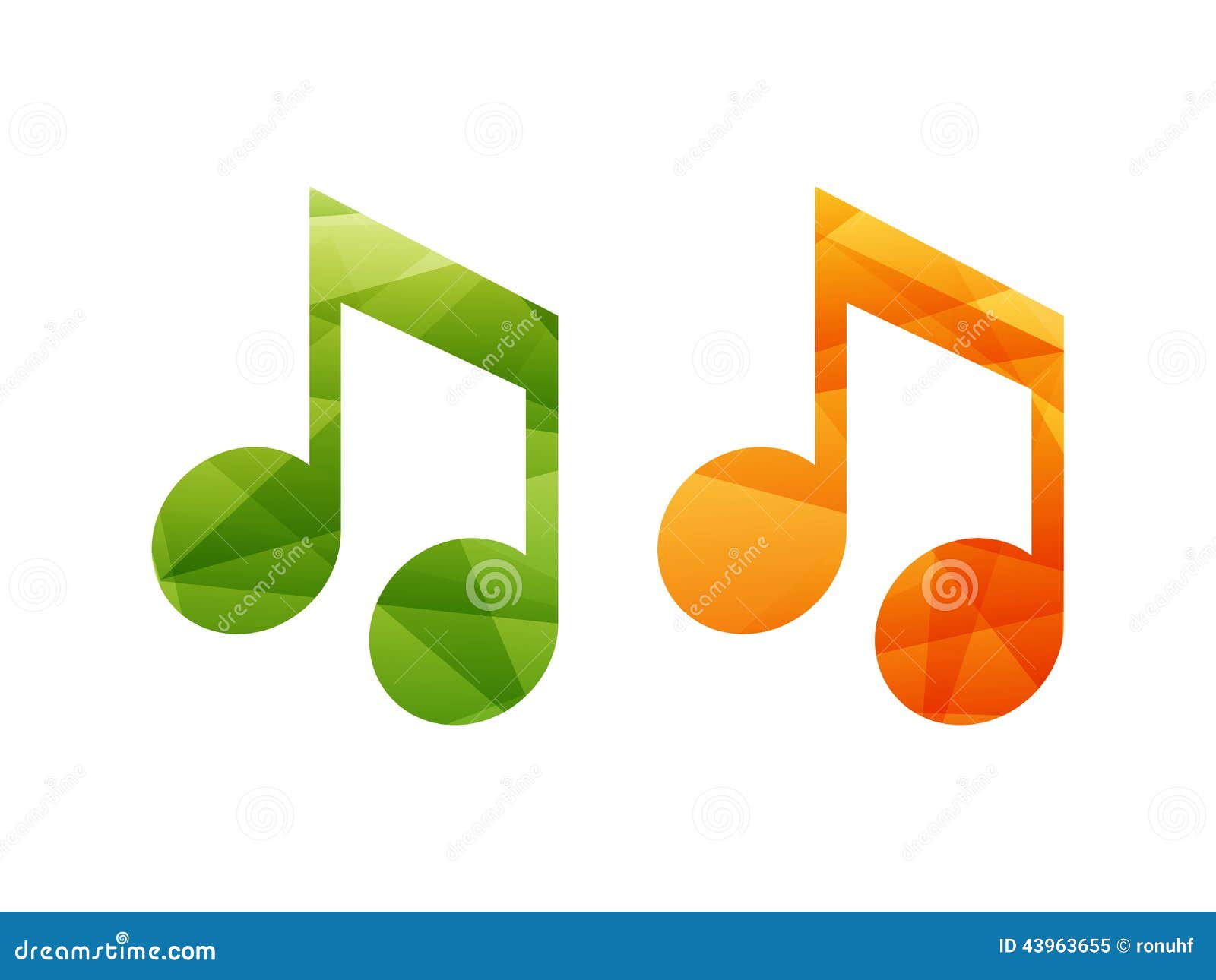 Iconos De La Muestra De La Nota Musical Ilustración del Vector ...