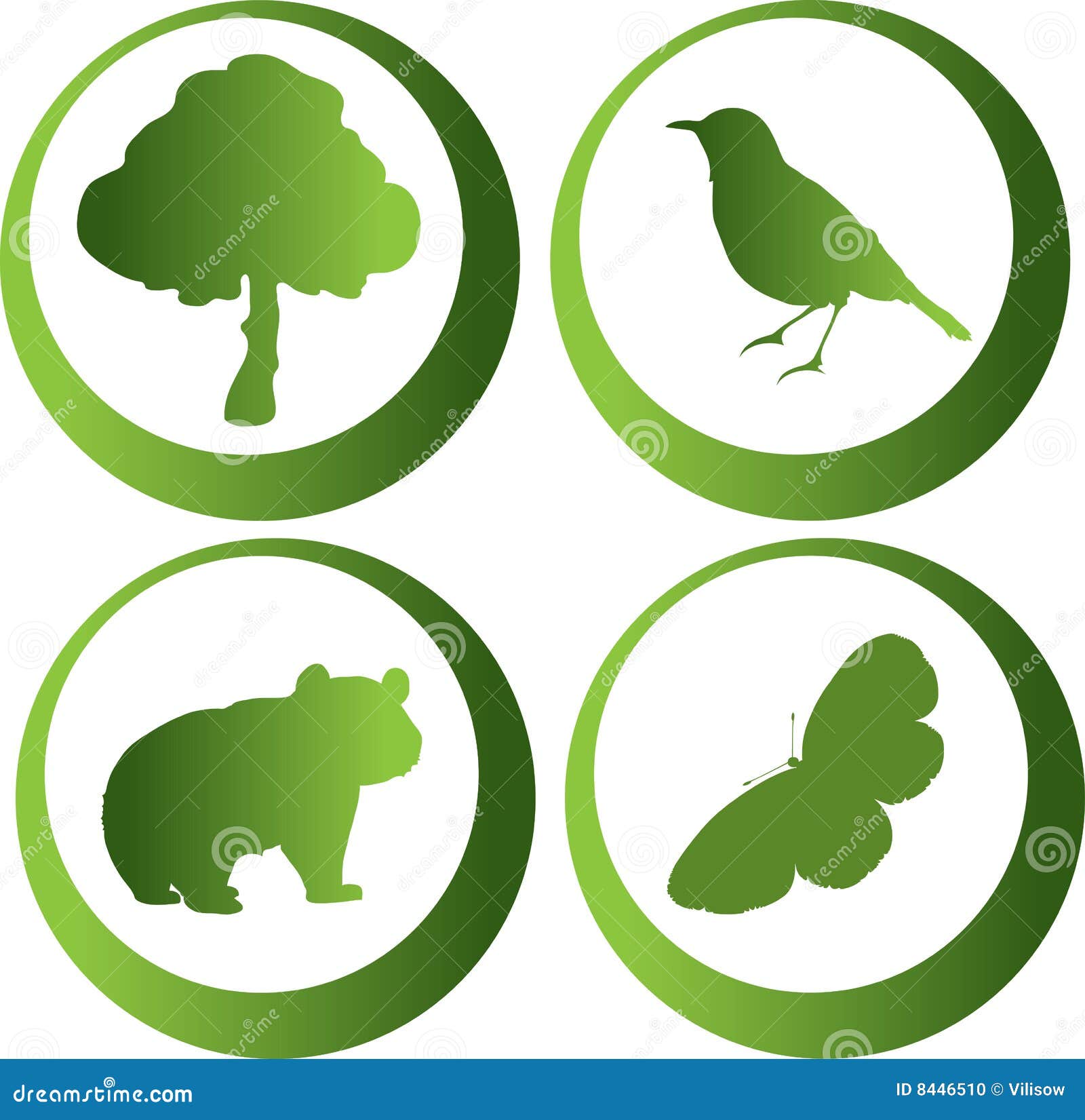 Iconos De La Naturaleza Imagen. Imagen: 8446510