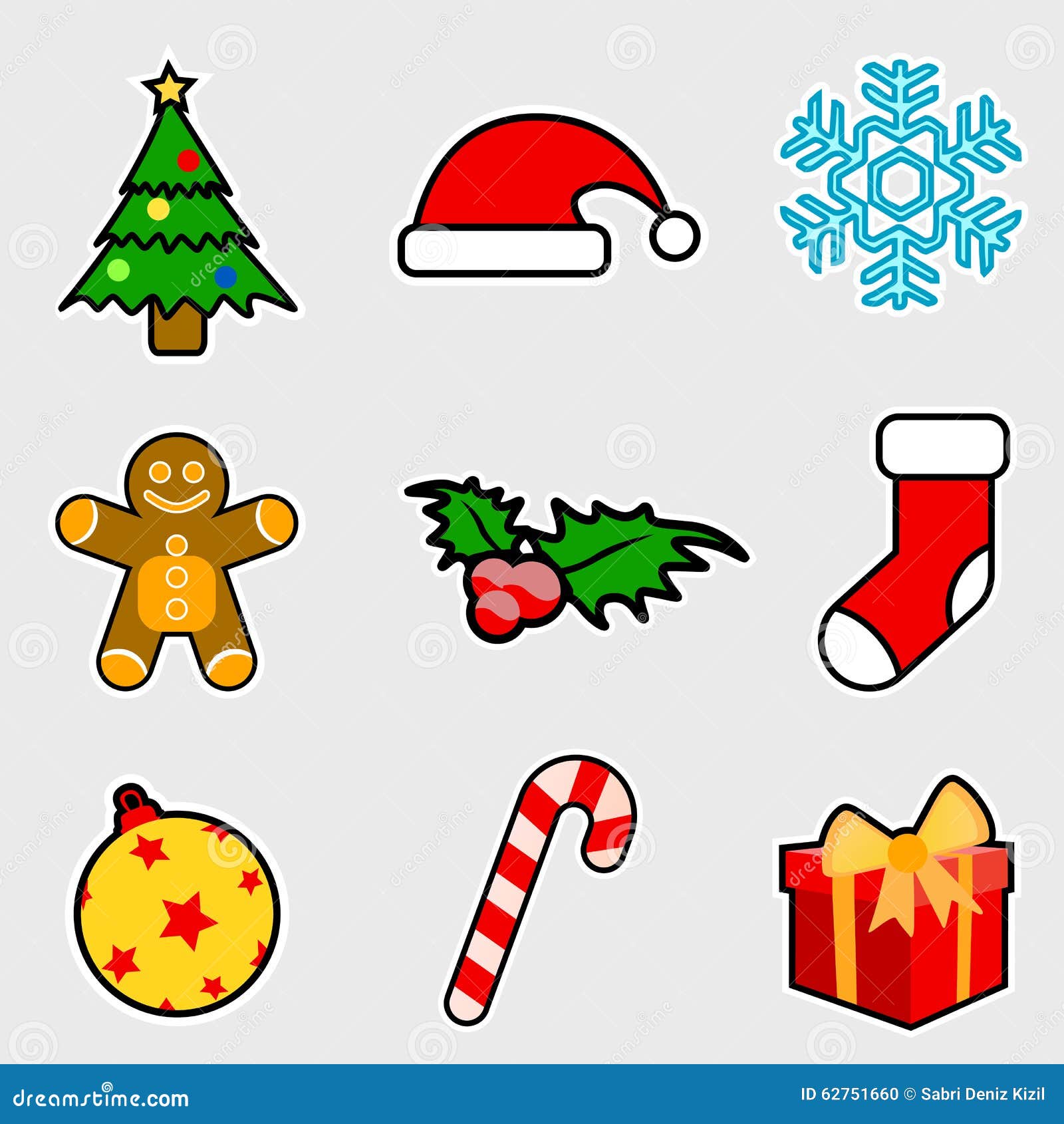 Iconos de la Navidad ilustración del vector. Ilustración de conjunto ...