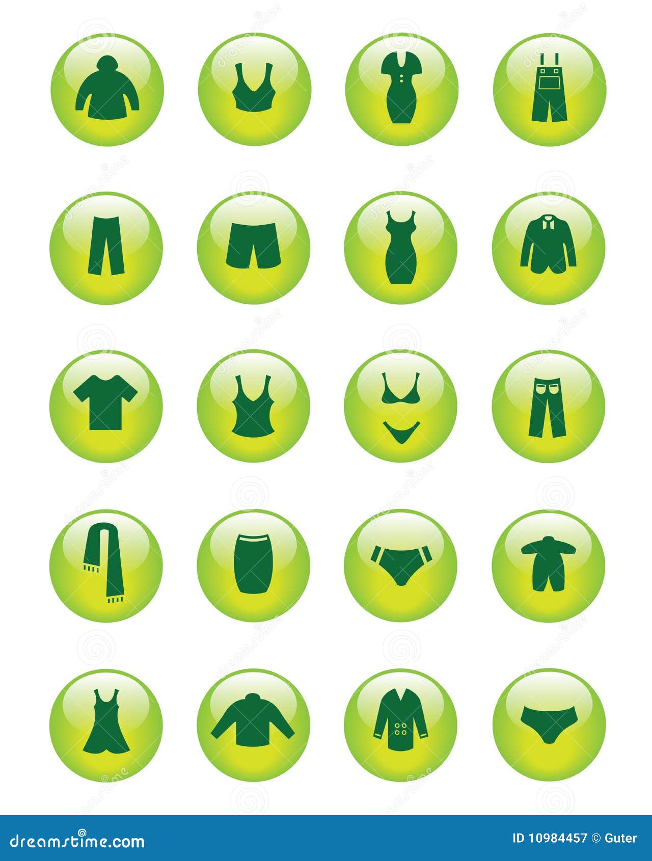 Iconos de la ropa (vector) ilustración del vector. Ilustración de ...