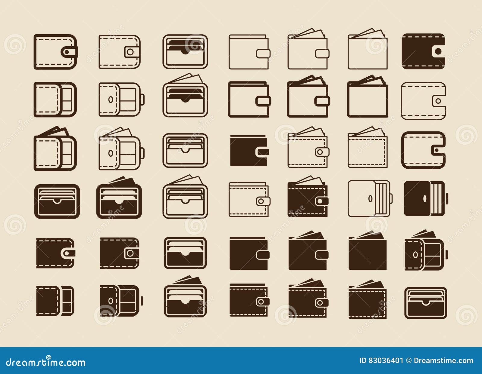 Iconos de las carteras stock de ilustración. Ilustración de carpetas ...