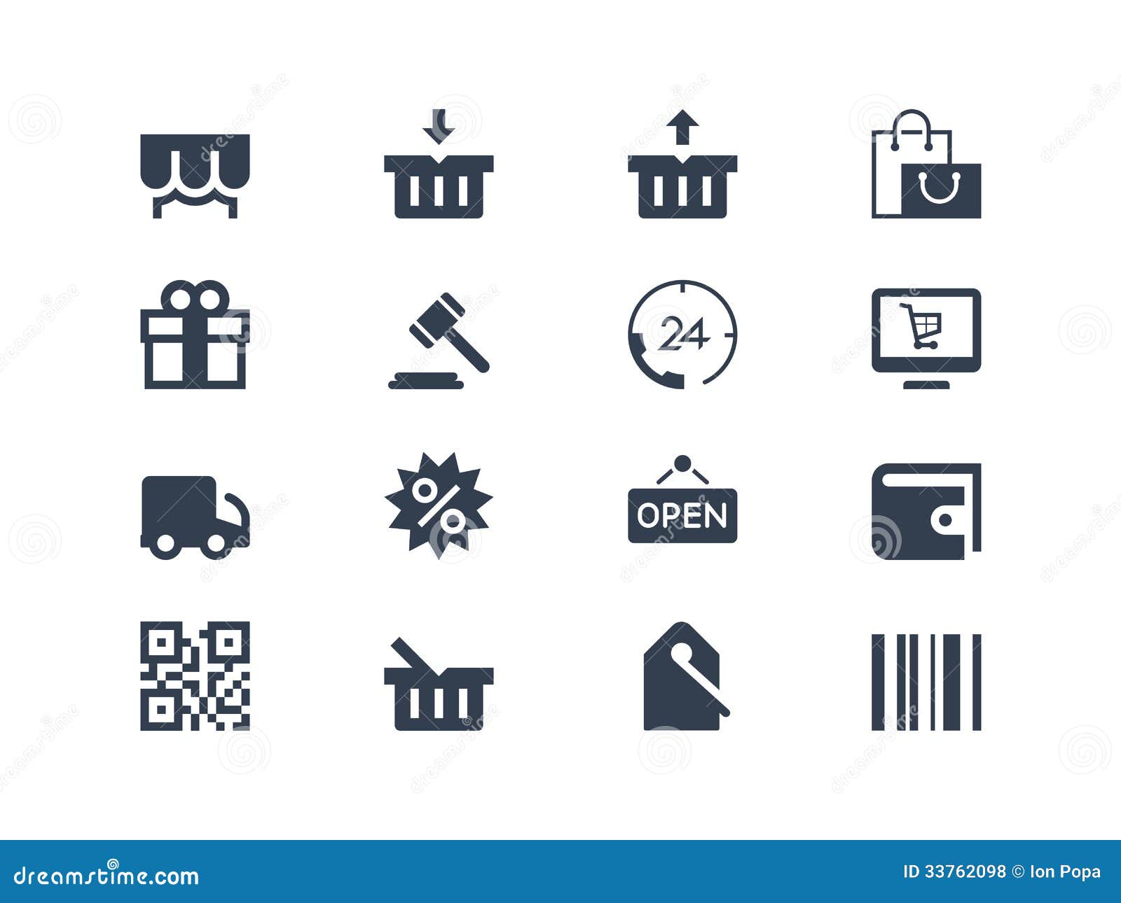Iconos de las compras ilustración del vector. Ilustración de mercado ...