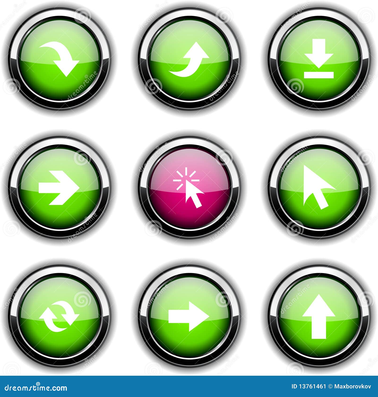 Iconos de las flechas. ilustración del vector. Ilustración de upload ...