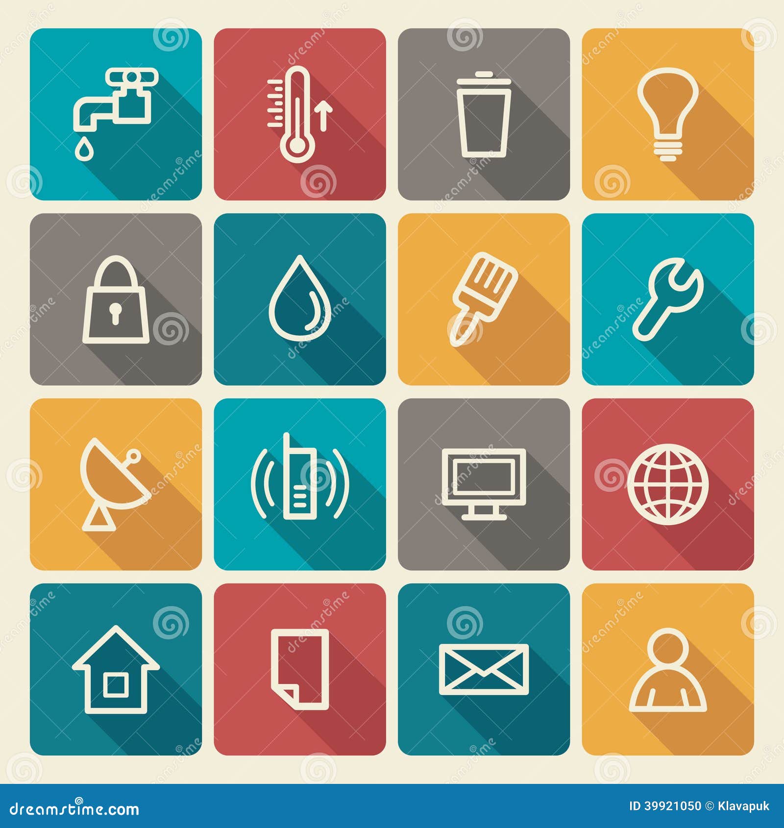 Iconos de las utilidades ilustración del vector. Ilustración de equipo ...