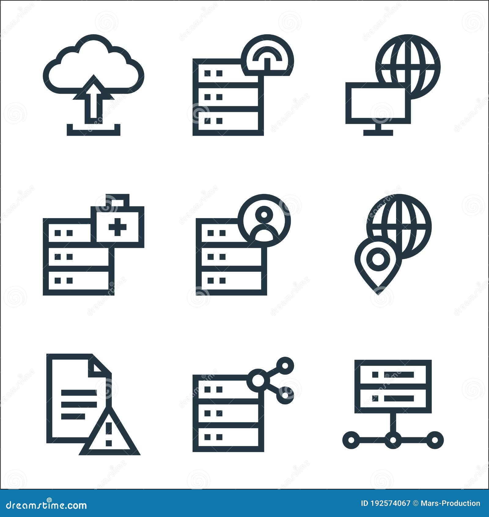 Iconos De Línea De Datos Grandes. Conjunto Lineal. Conjunto De Líneas ... Iconos De Línea De Datos Grandes. Conjunto Lineal. Conjunto De Líneas ...