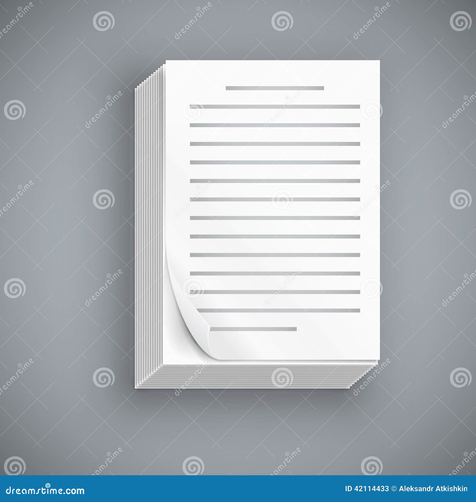 Iconos de papel de la hoja ilustración del vector. Ilustración de ...